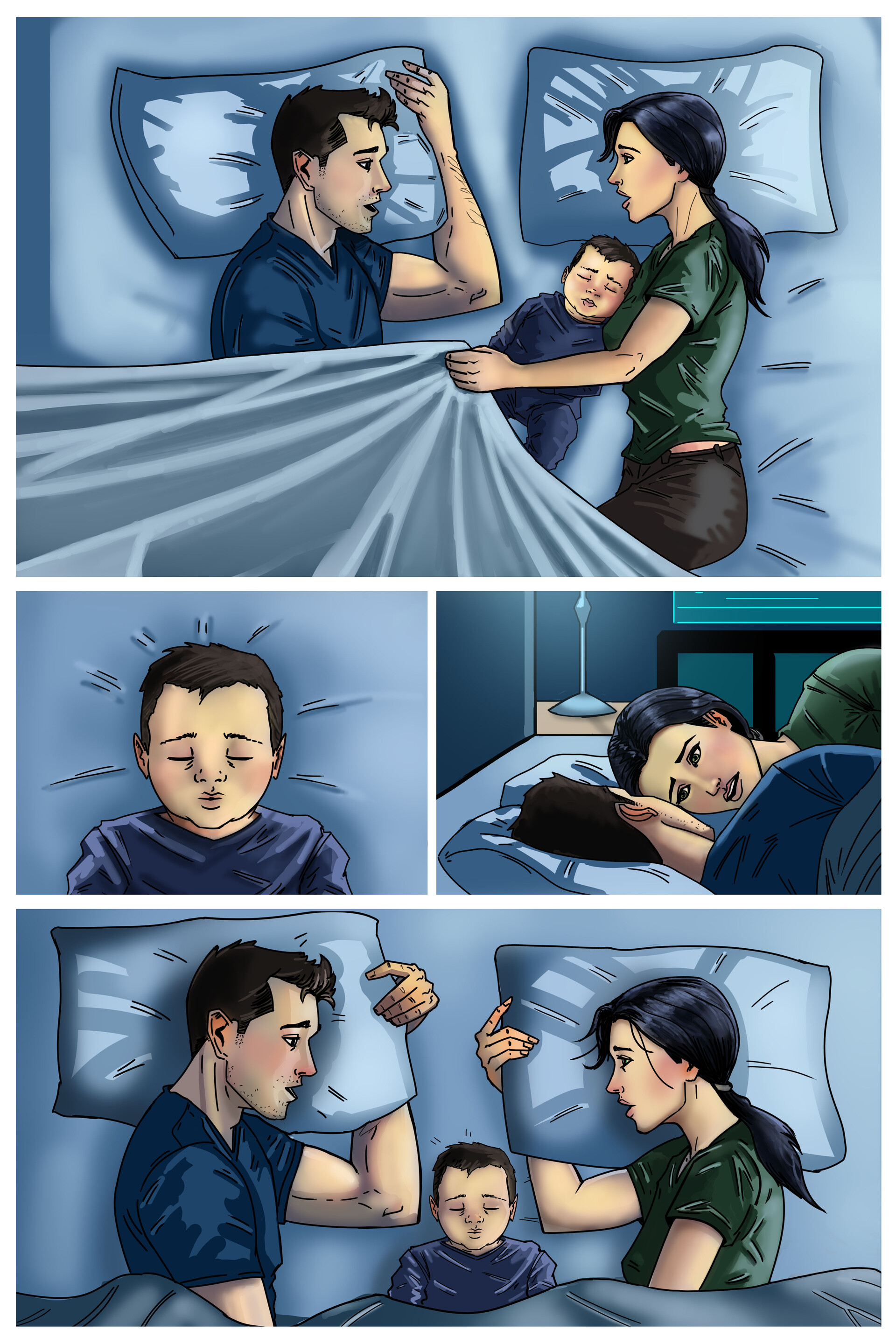 ArtStation - comic book page for the day