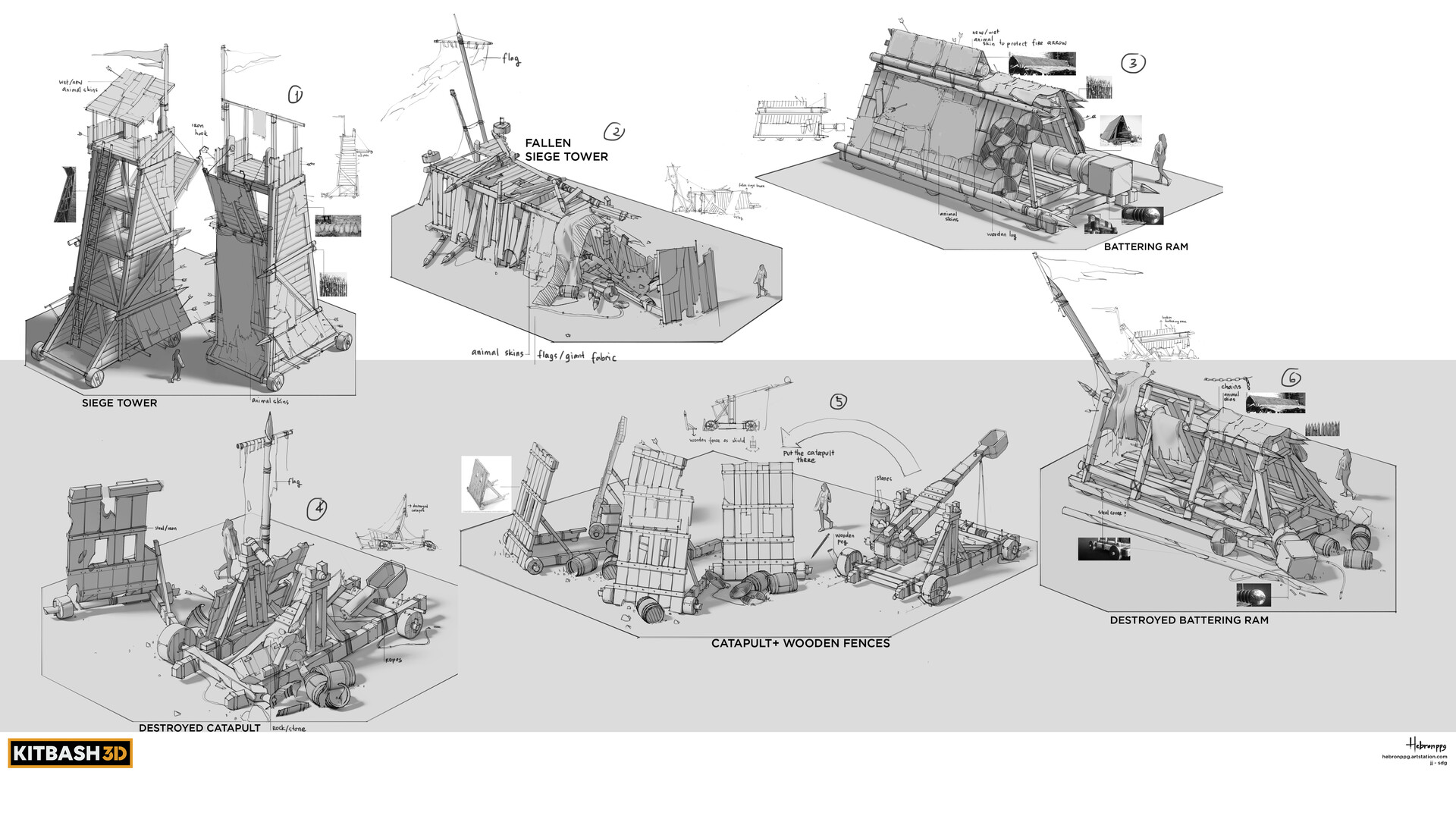 Hebron PPG - Medieval Siege - Kitbash3D (Concept Phrase)