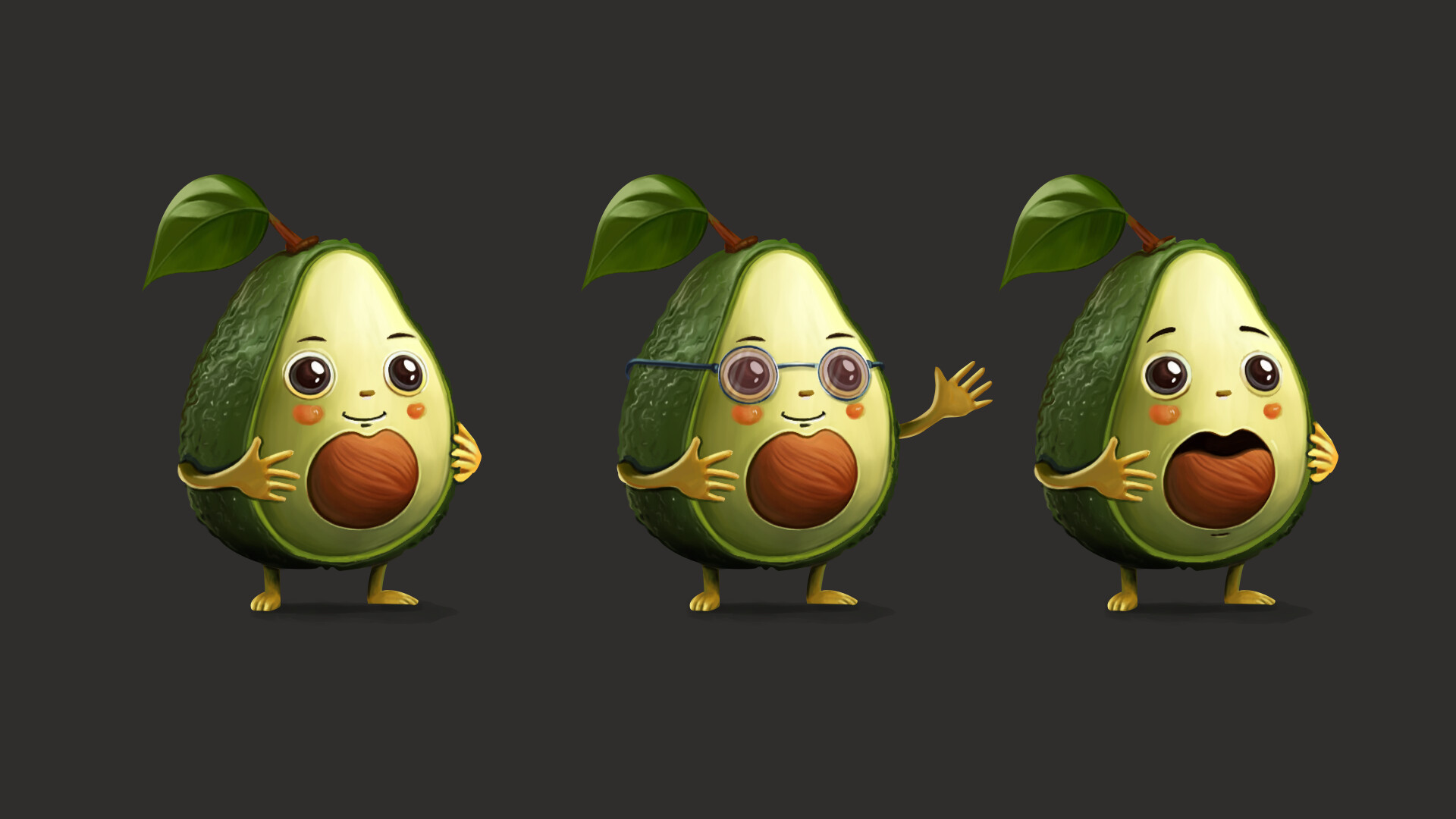 ArtStation - Avocado Character Concept