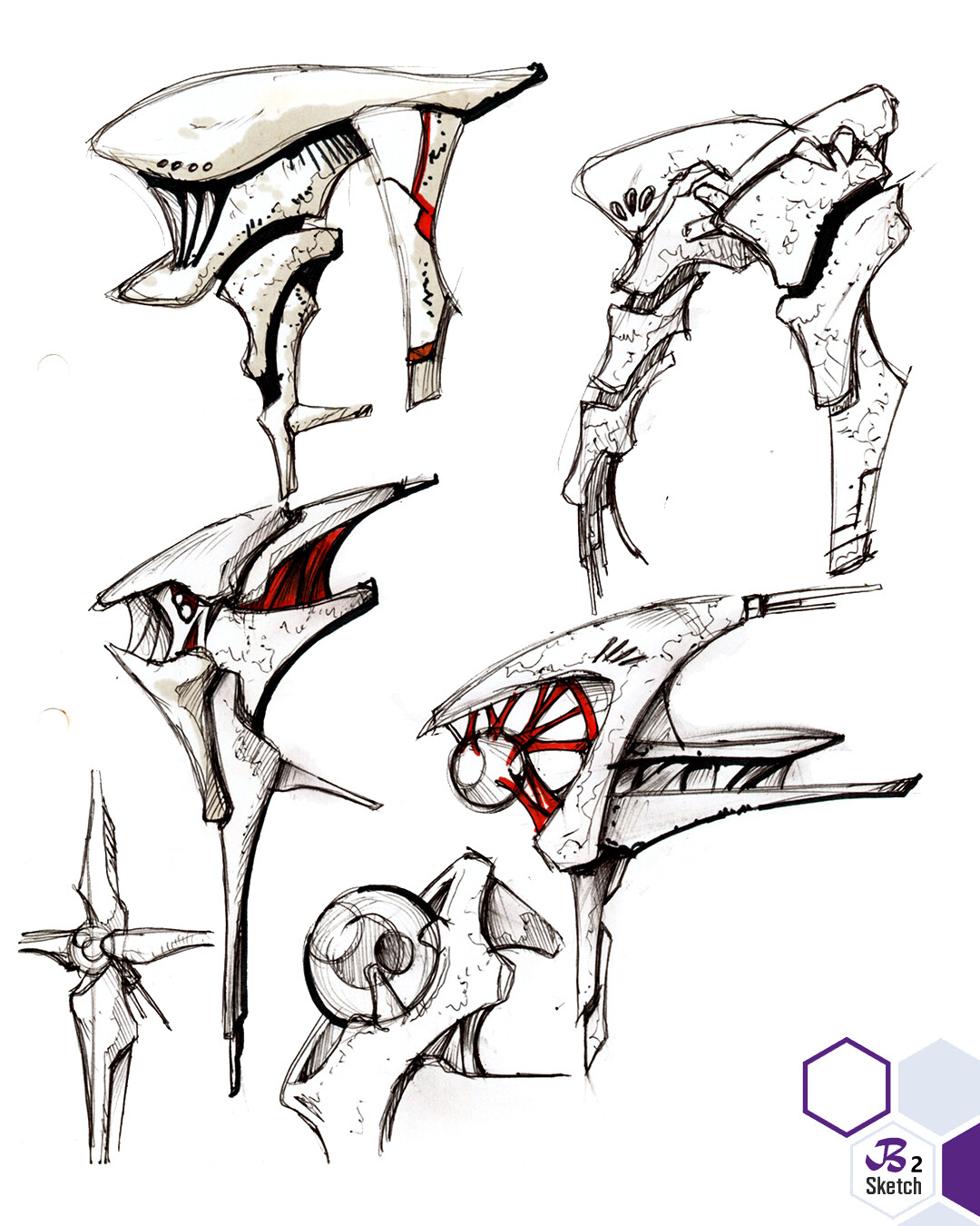 B2.sketch - Alien Ship Design