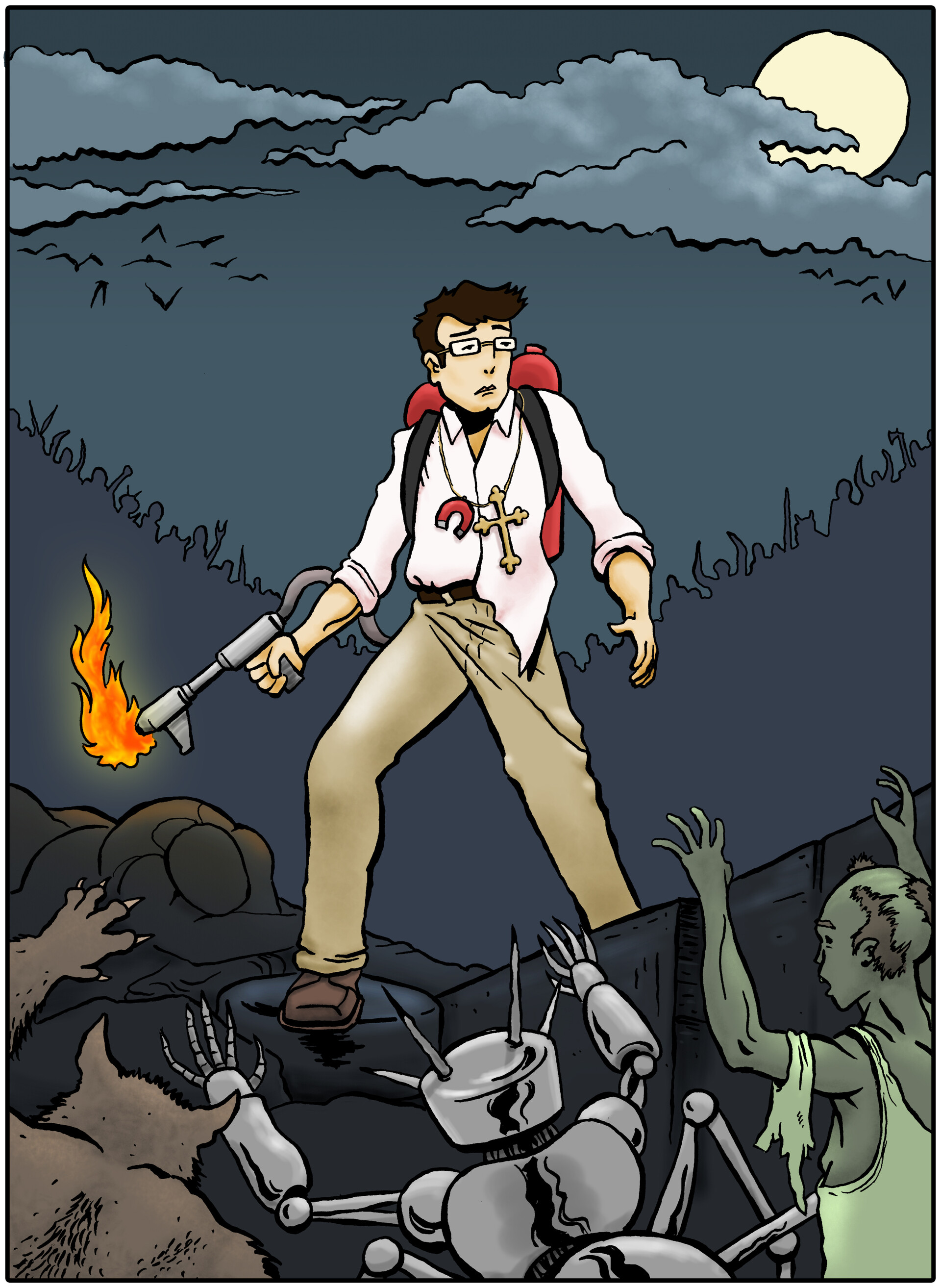 ArtStation - Surviving the Zombie Apocalypse (for Ulster Publishing)