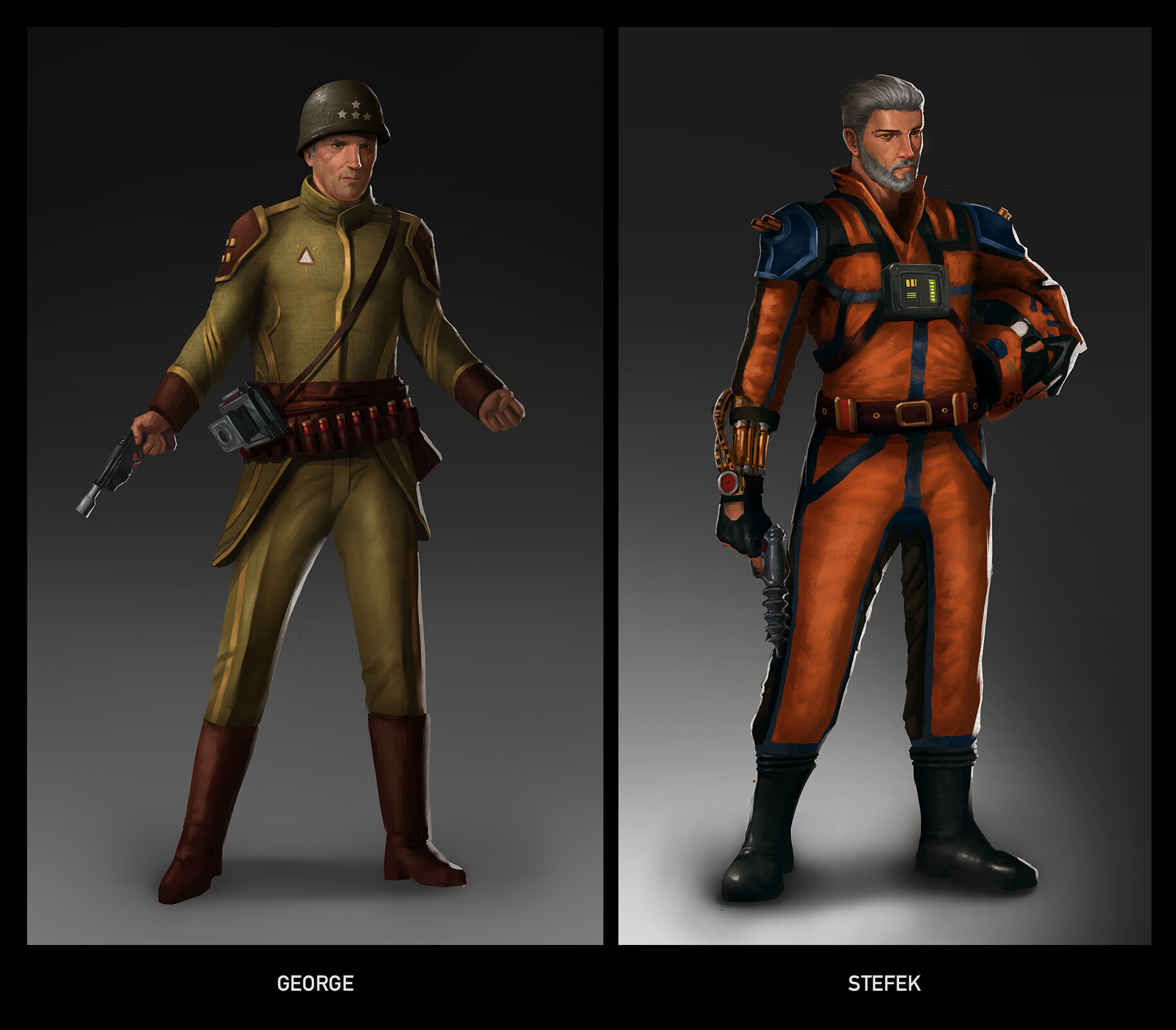 Rayven Studios - Retro Sci-Fi - Character Concept Art