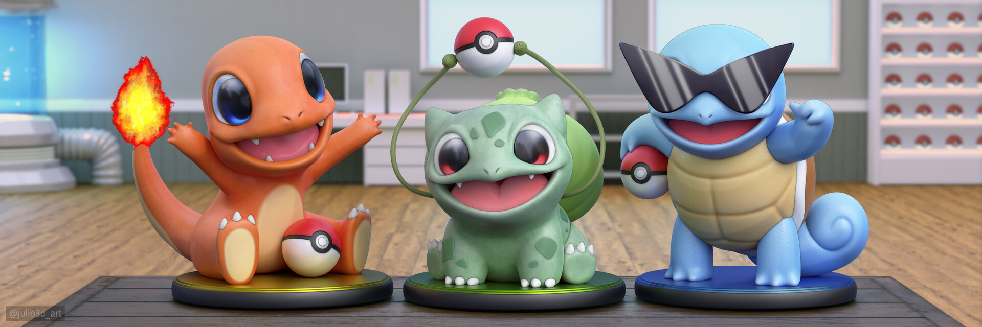 Julio Cesar - Pokemon Starters - Kanto