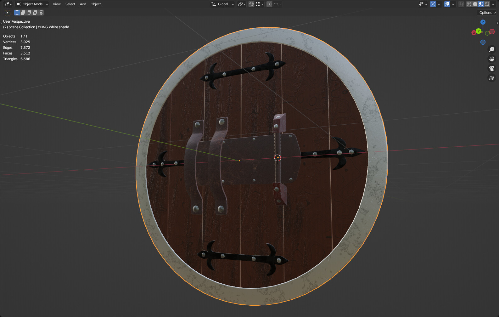 Imalka Randev - Medieval Shield(Game Ready)