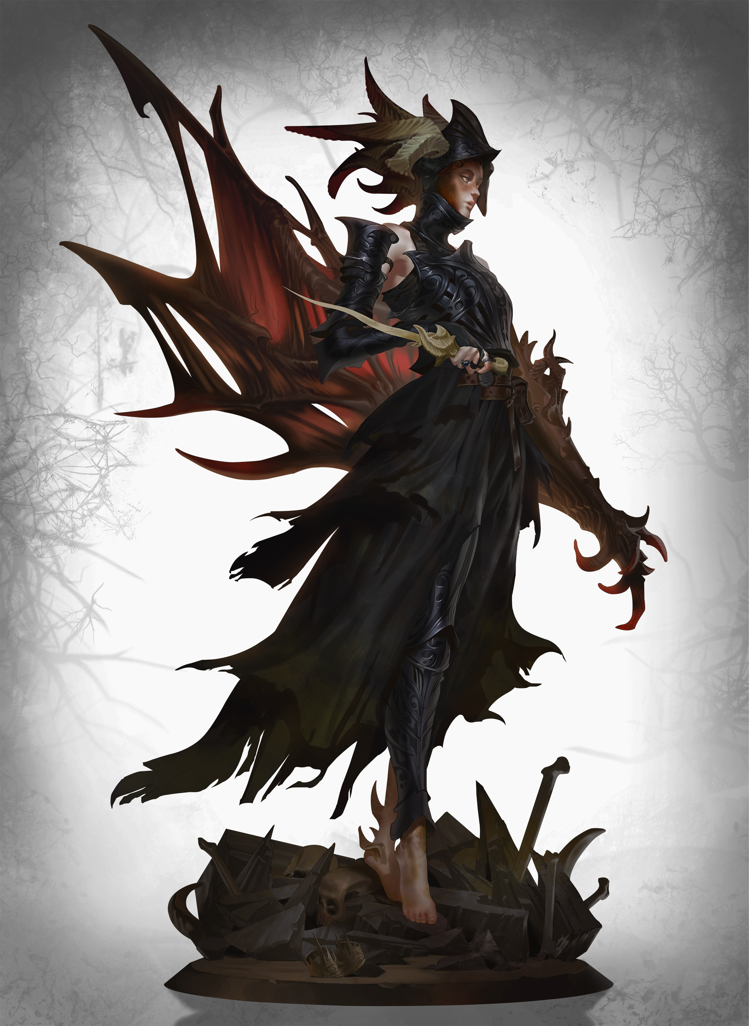 Gri'sara by Victor Ferraz : r/ImaginaryMonsterGirls