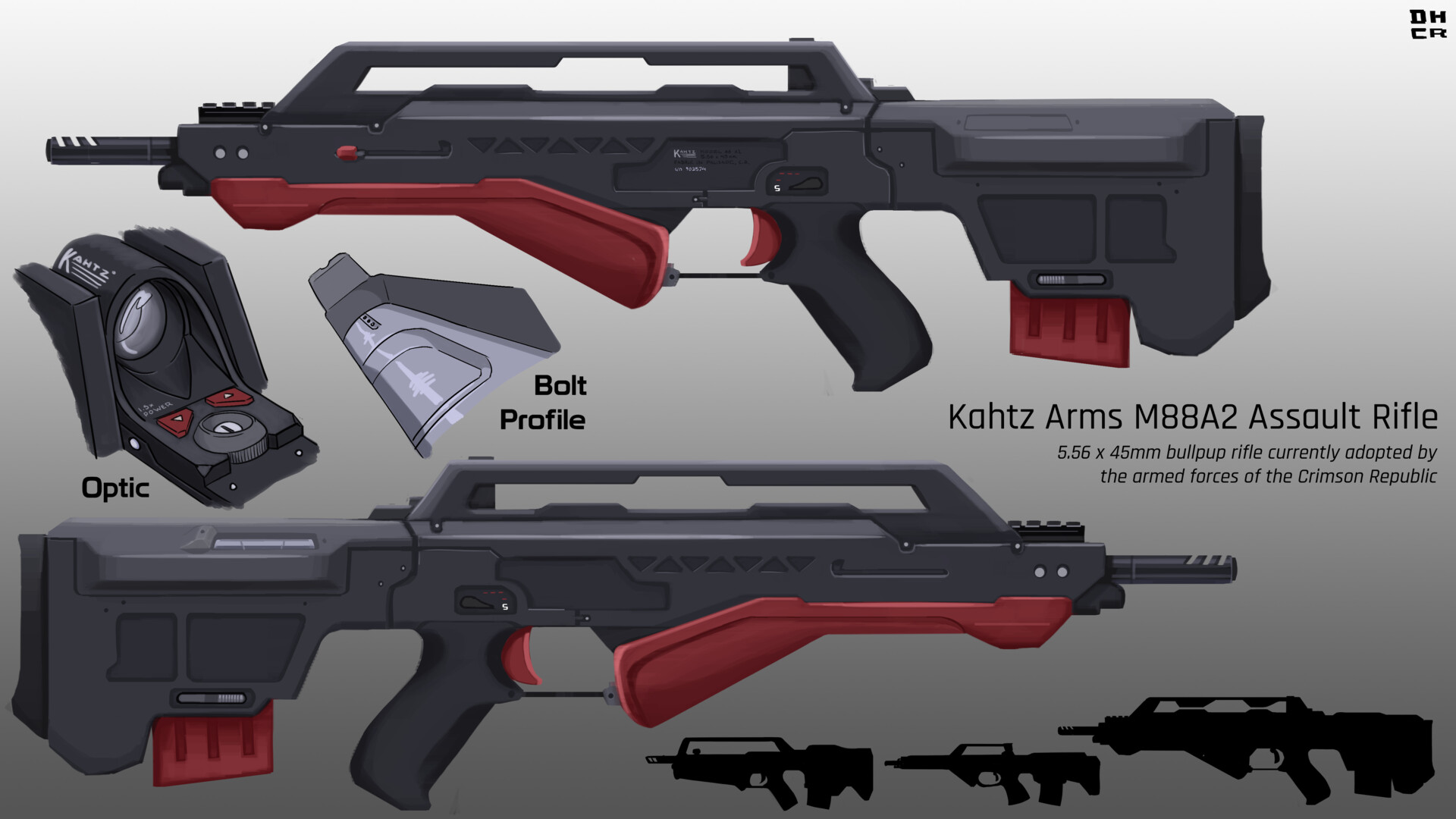 ArtStation - M88A2 Rifle ('22)