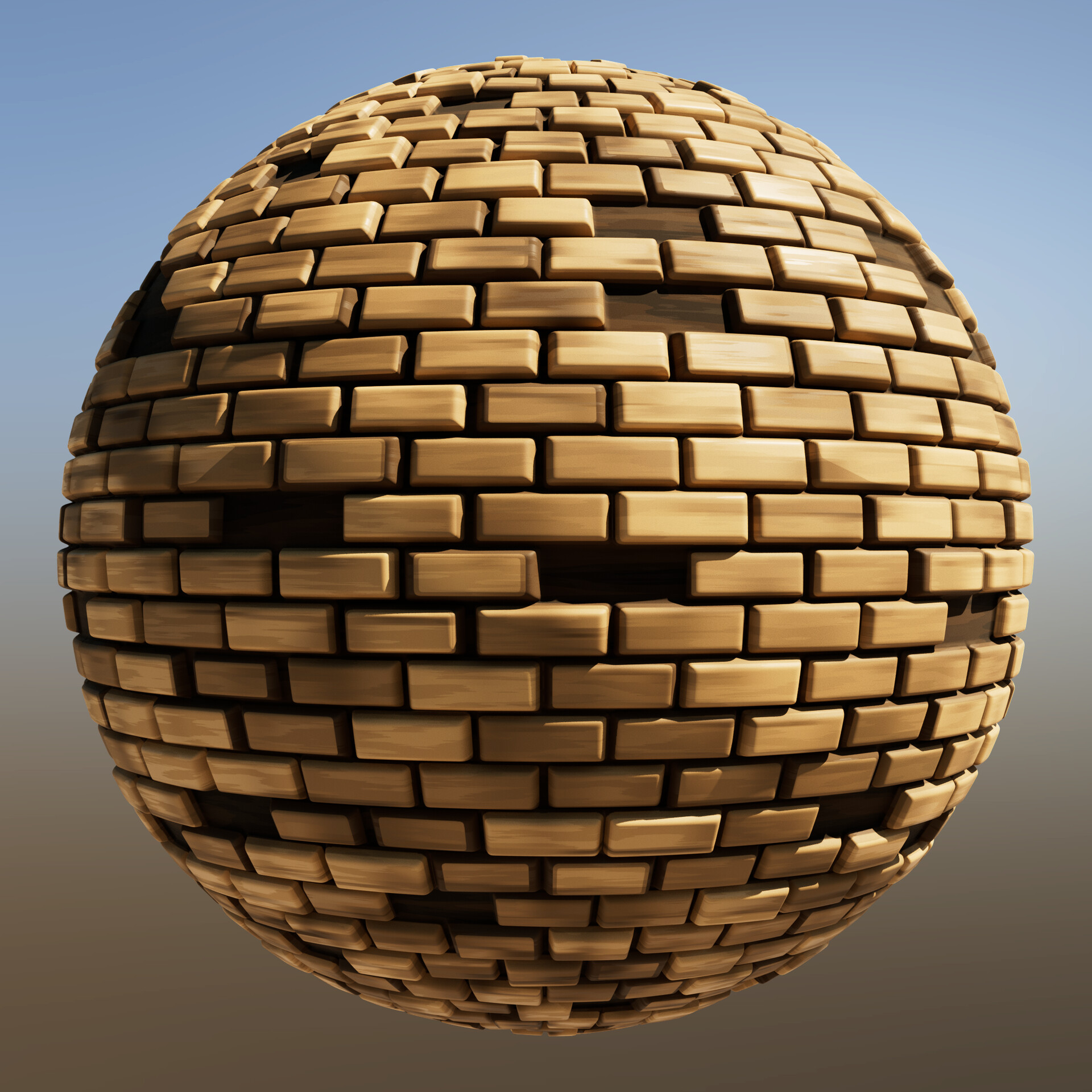 ArtStation - Stylized Bricks Procedural Material
