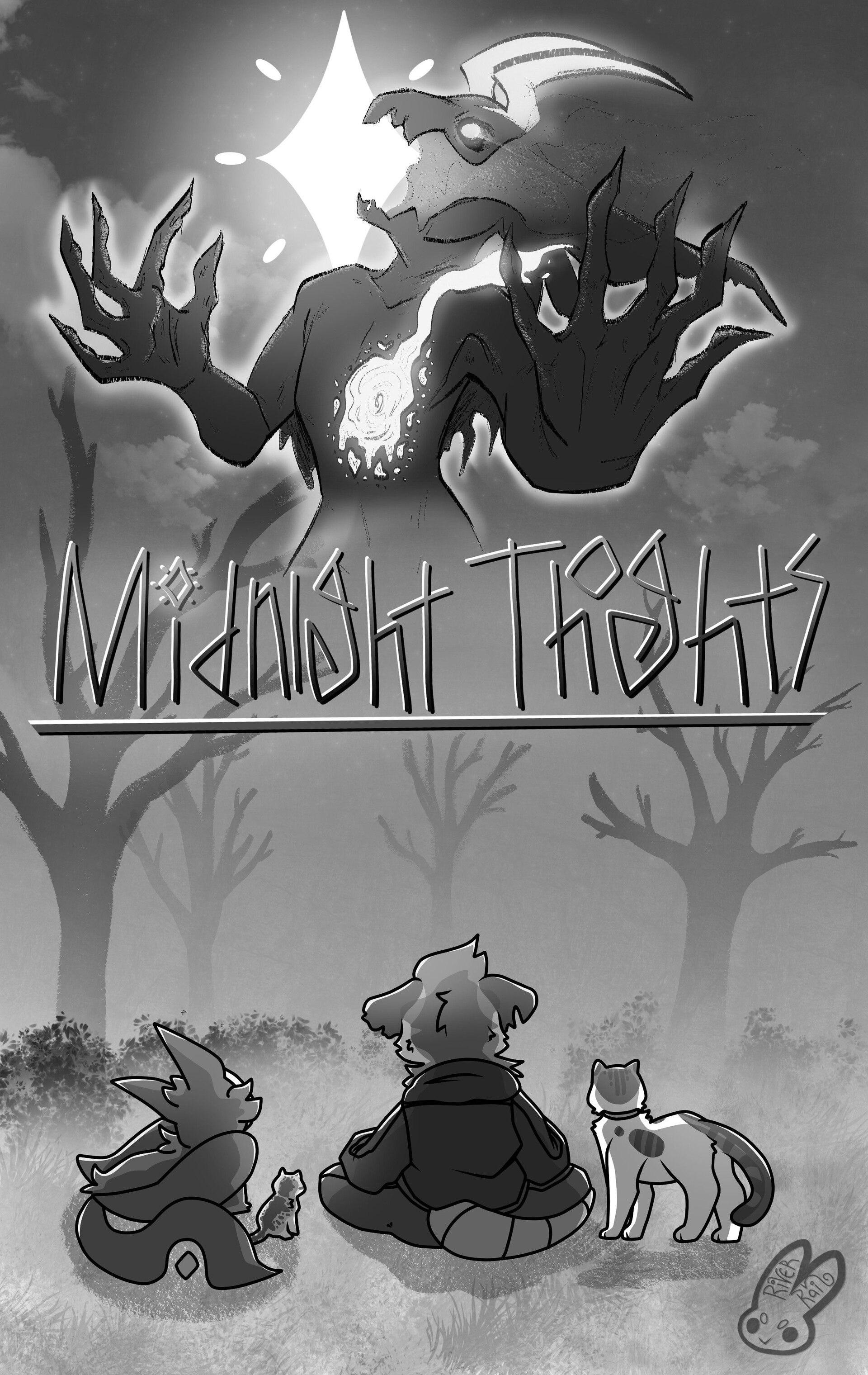 ArtStation - Midnight Thoughts Cover