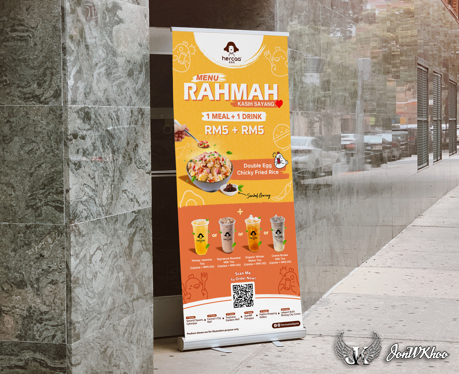JonWKhoo - Hercaa Menu Rahmah 2023 | Advertisement Design