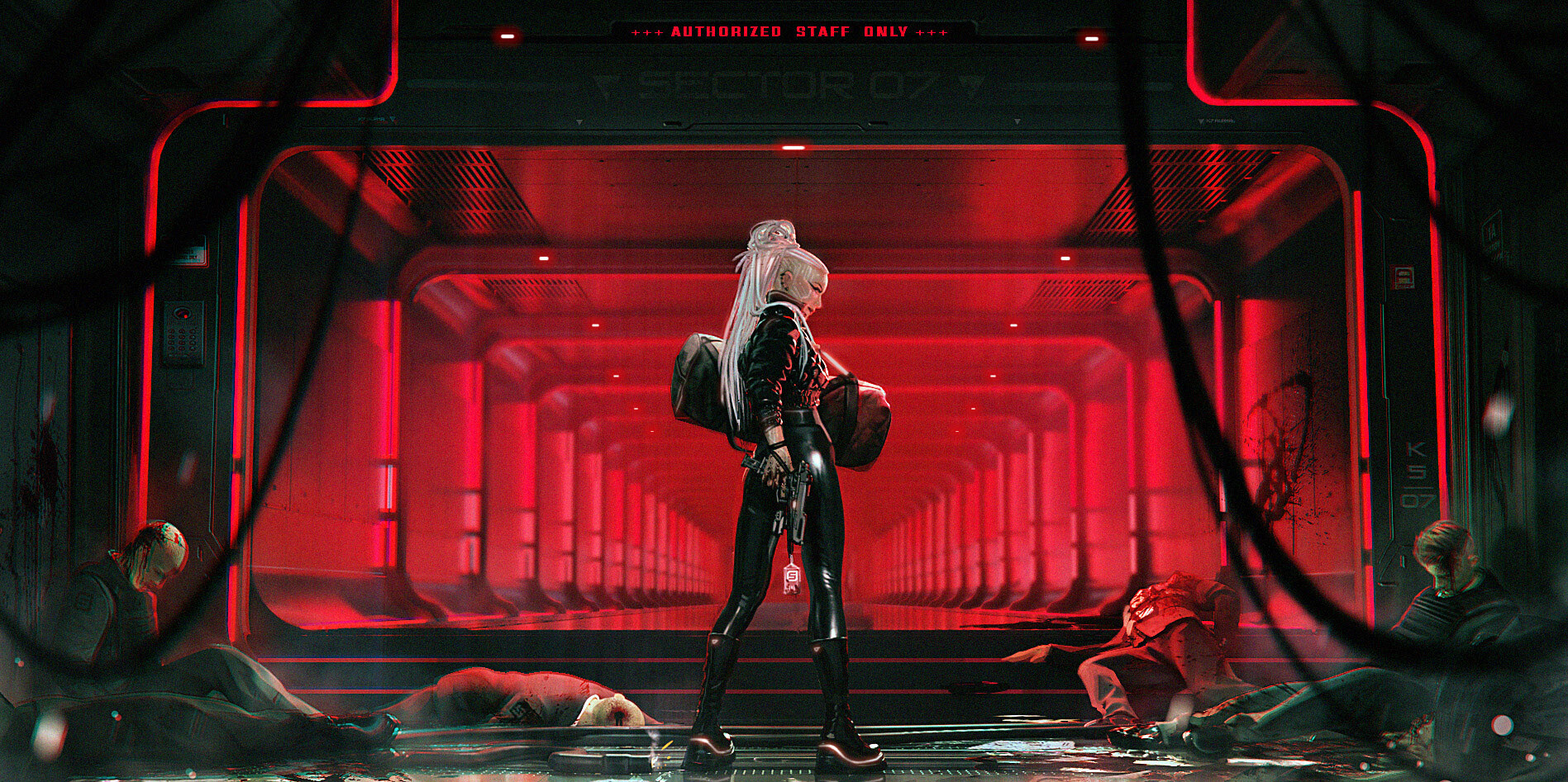 ArtStation - robbery in red