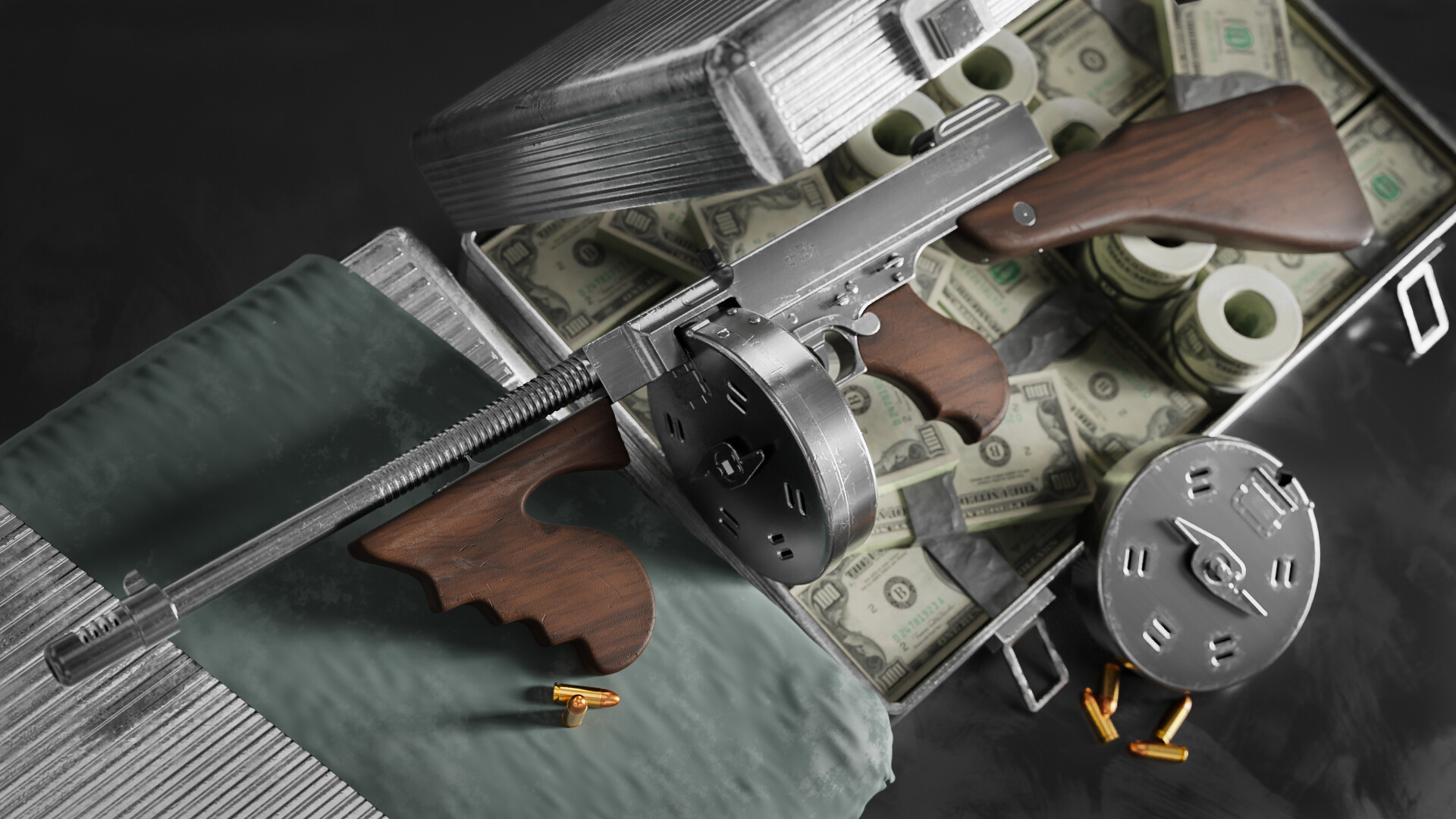 ArtStation - Thompson Submachine Gun | Mafia trilogy fan tribute