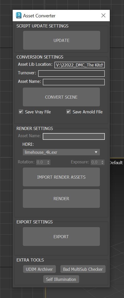 Dan Cherry - Vray to Arnold Converter | Maxscript