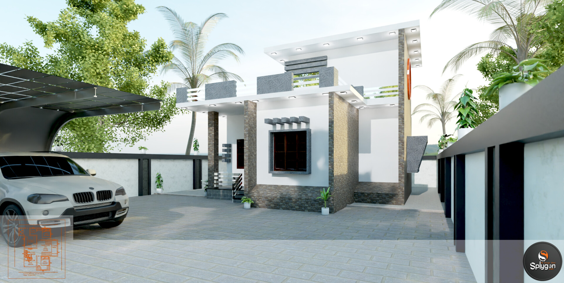 Splygon - Architecture 3d Elevation-6