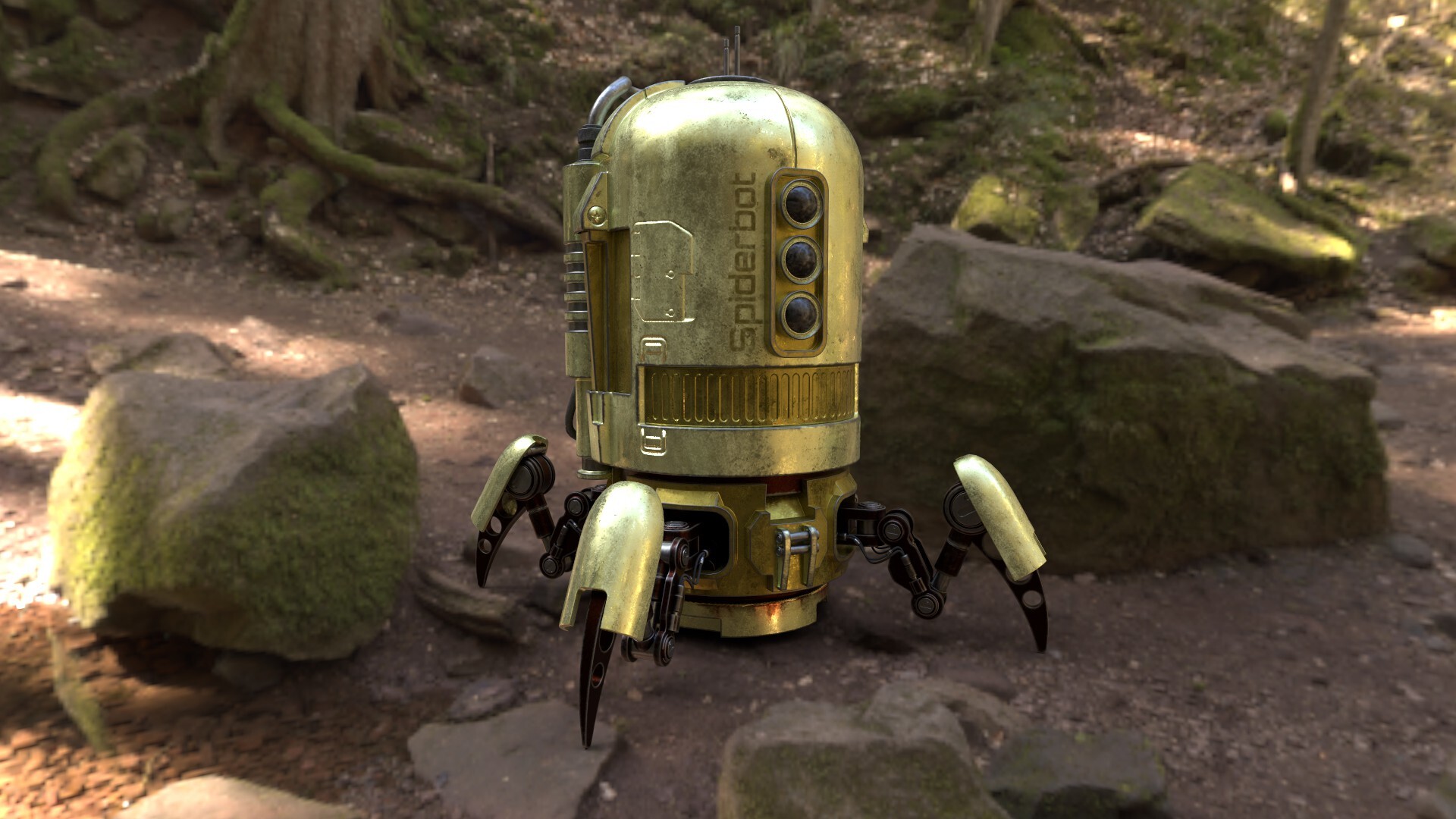 ArtStation - Spiderbot texturing