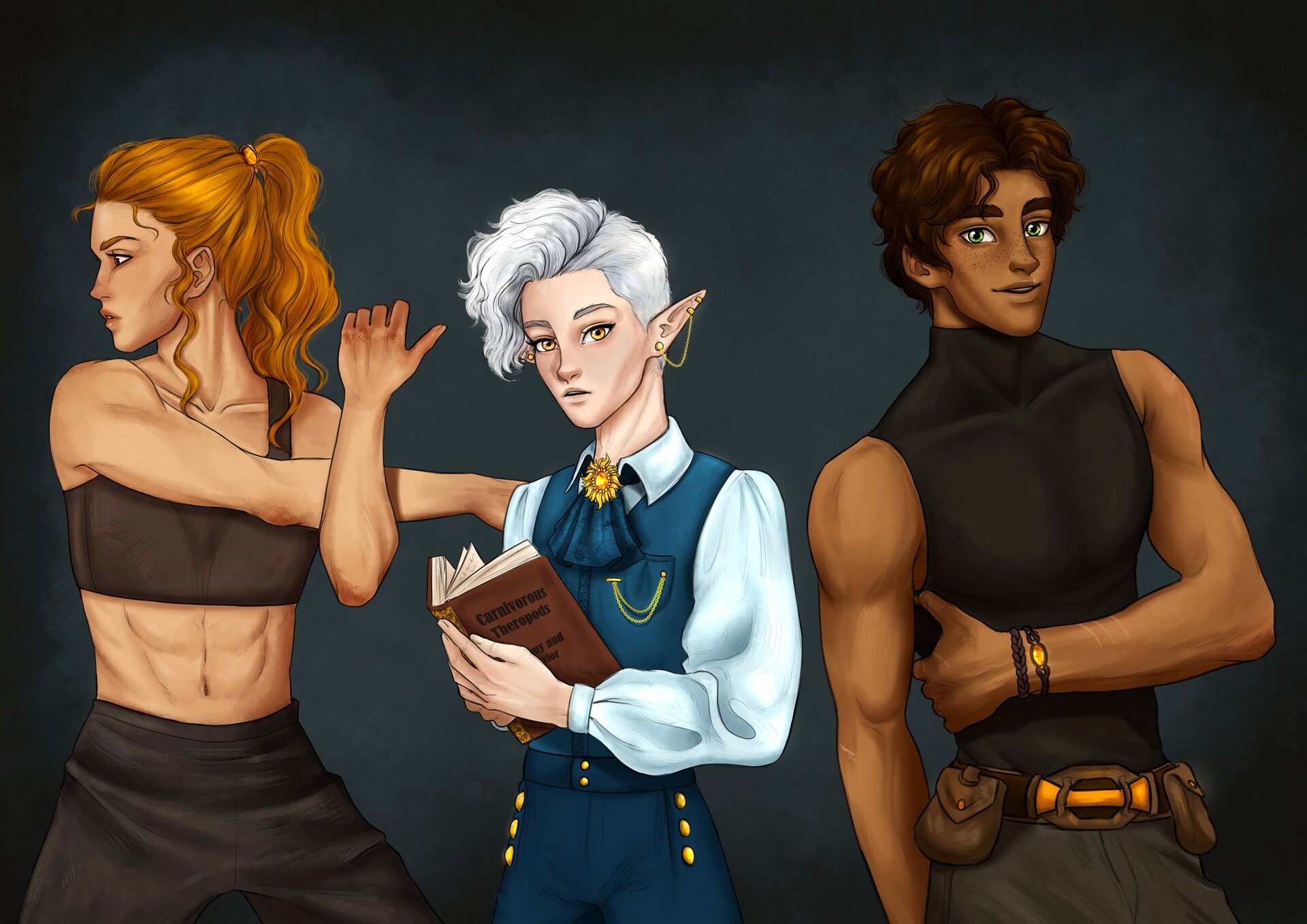 ArtStation - Original Characters - Élénore, Soren and Alec