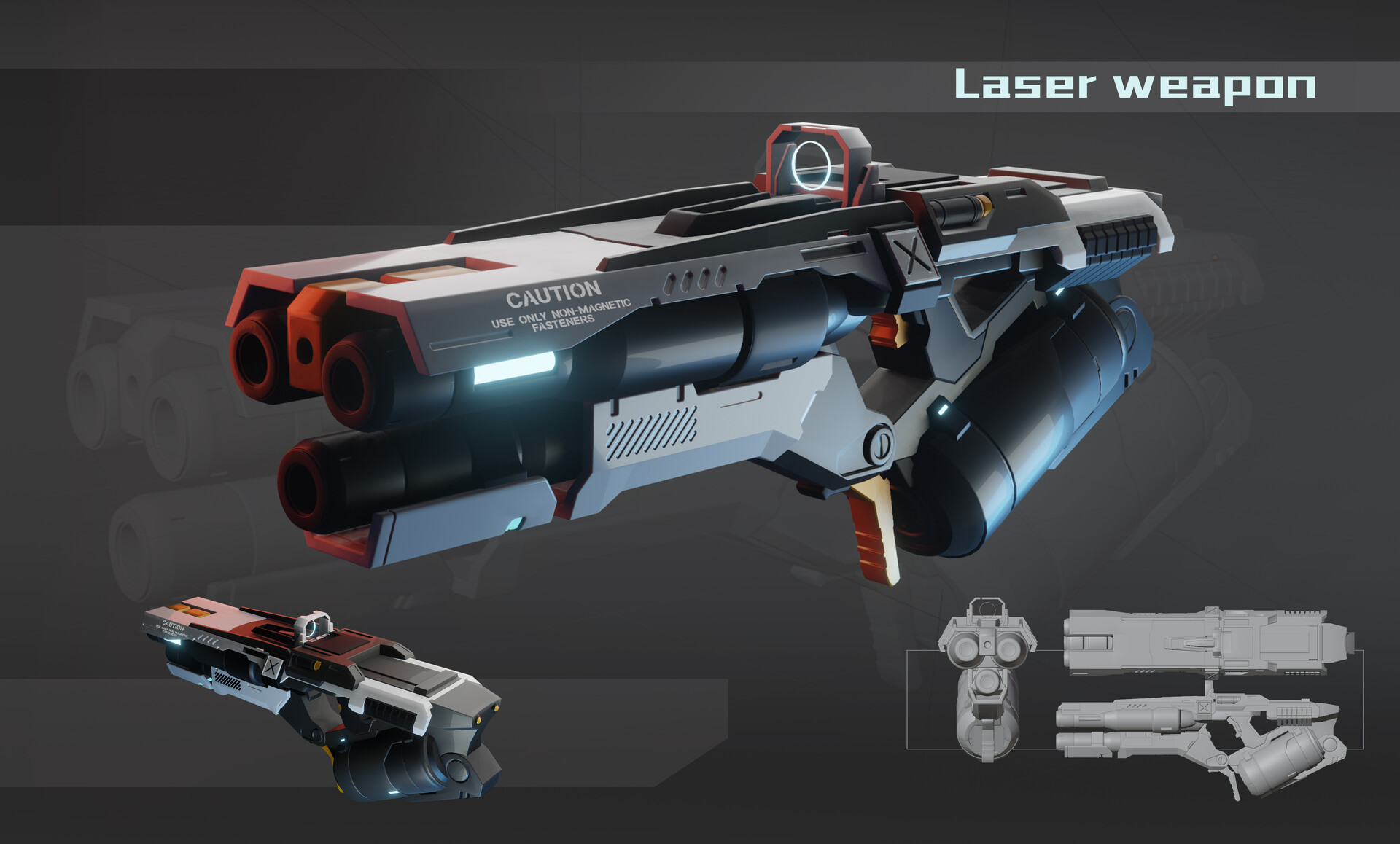 ArtStation - laser gun