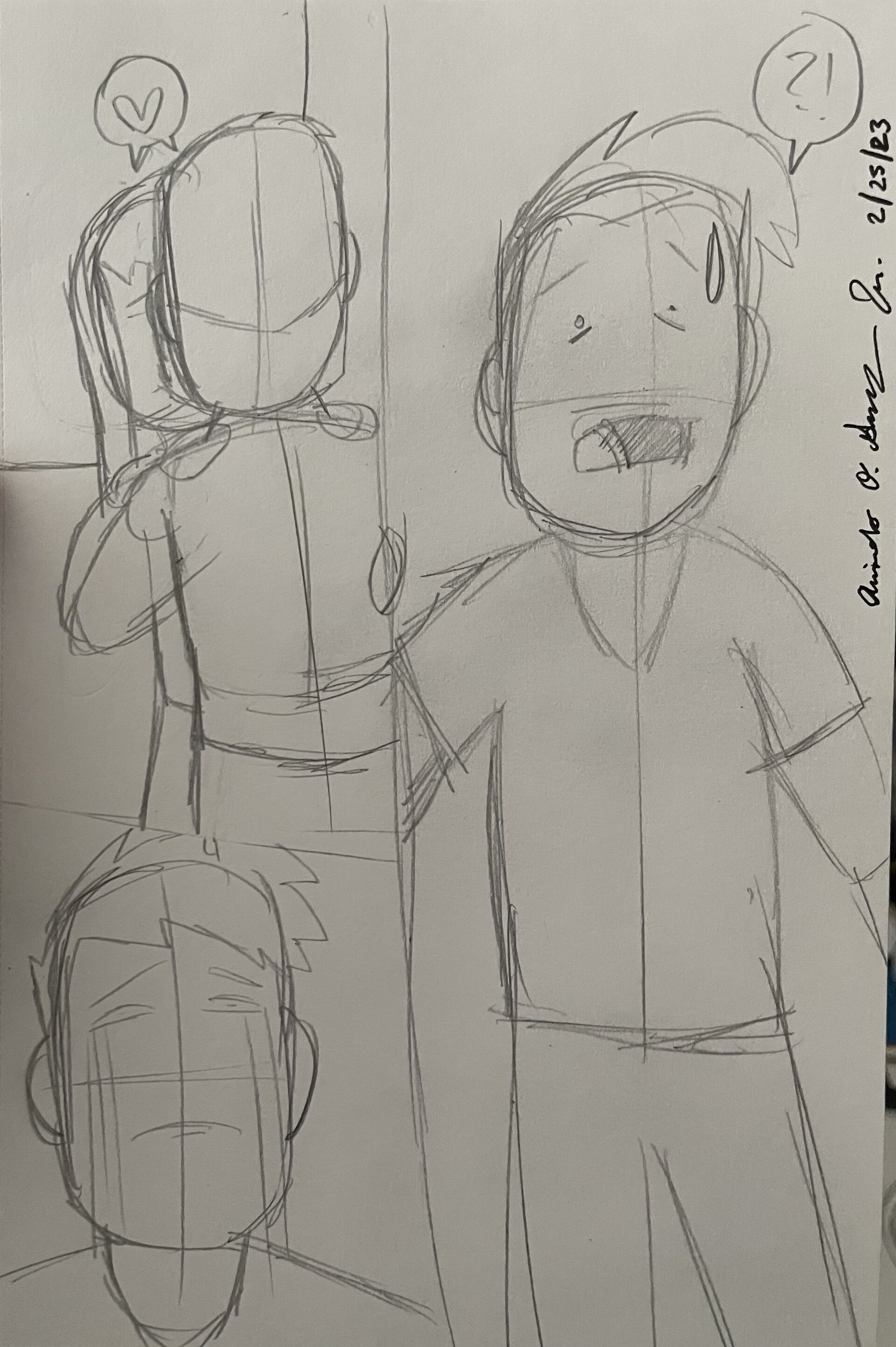 ArtStation - Manga Rough Storyboard Page