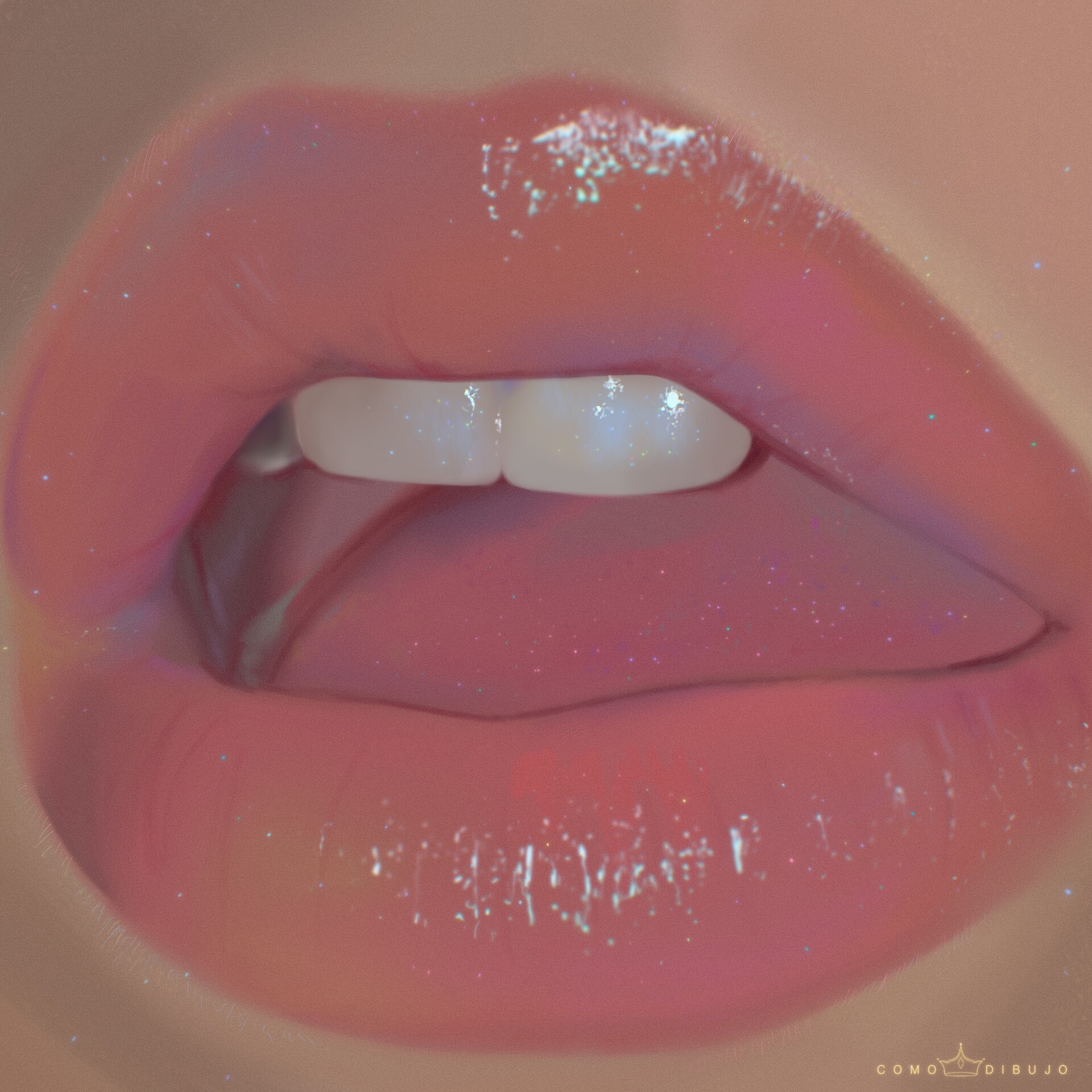 ArtStation - Lips drawing