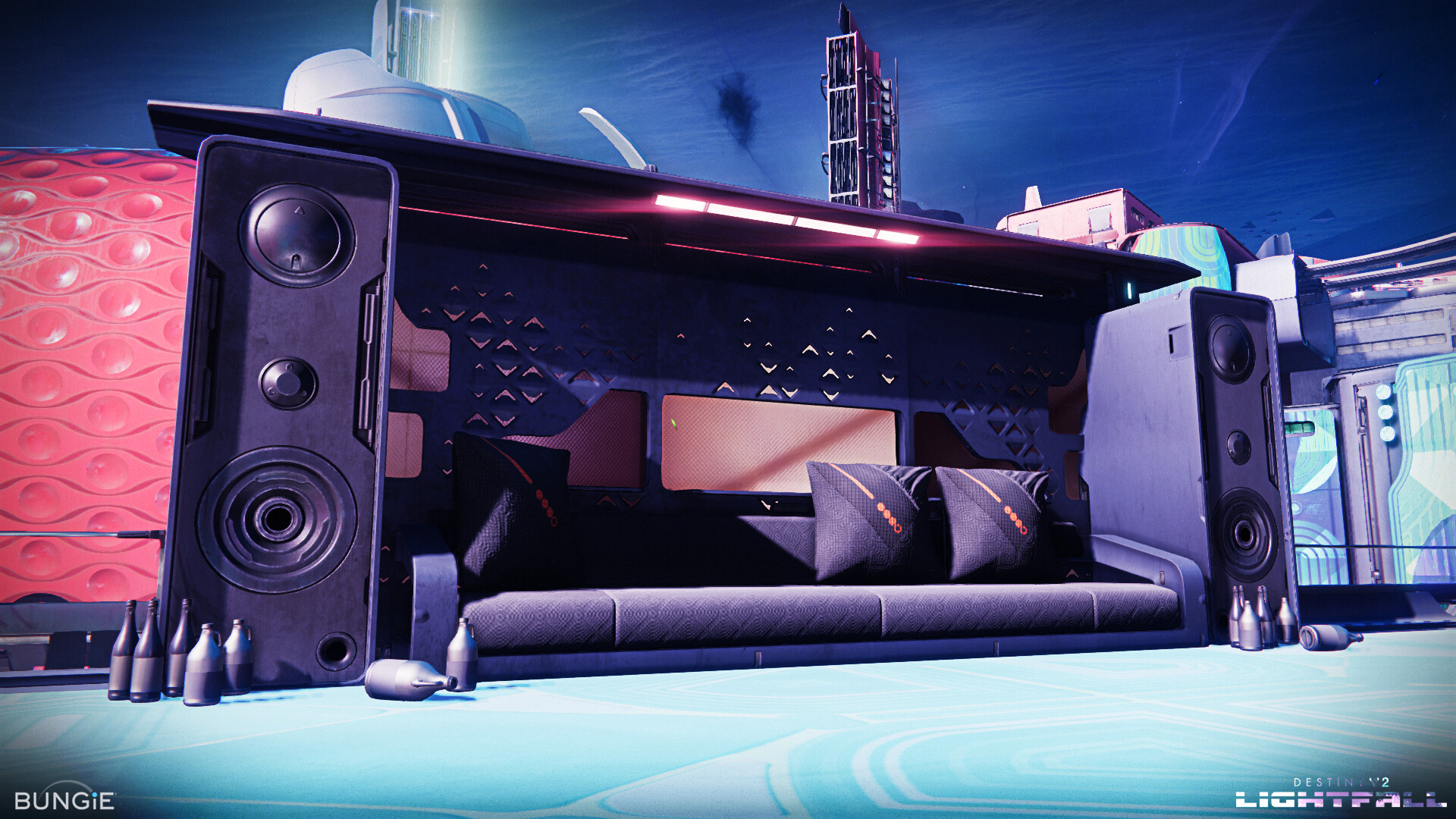 Aaron Cruz - Destiny 2: Lightfall | Neomuna Nightclub Detail-Props