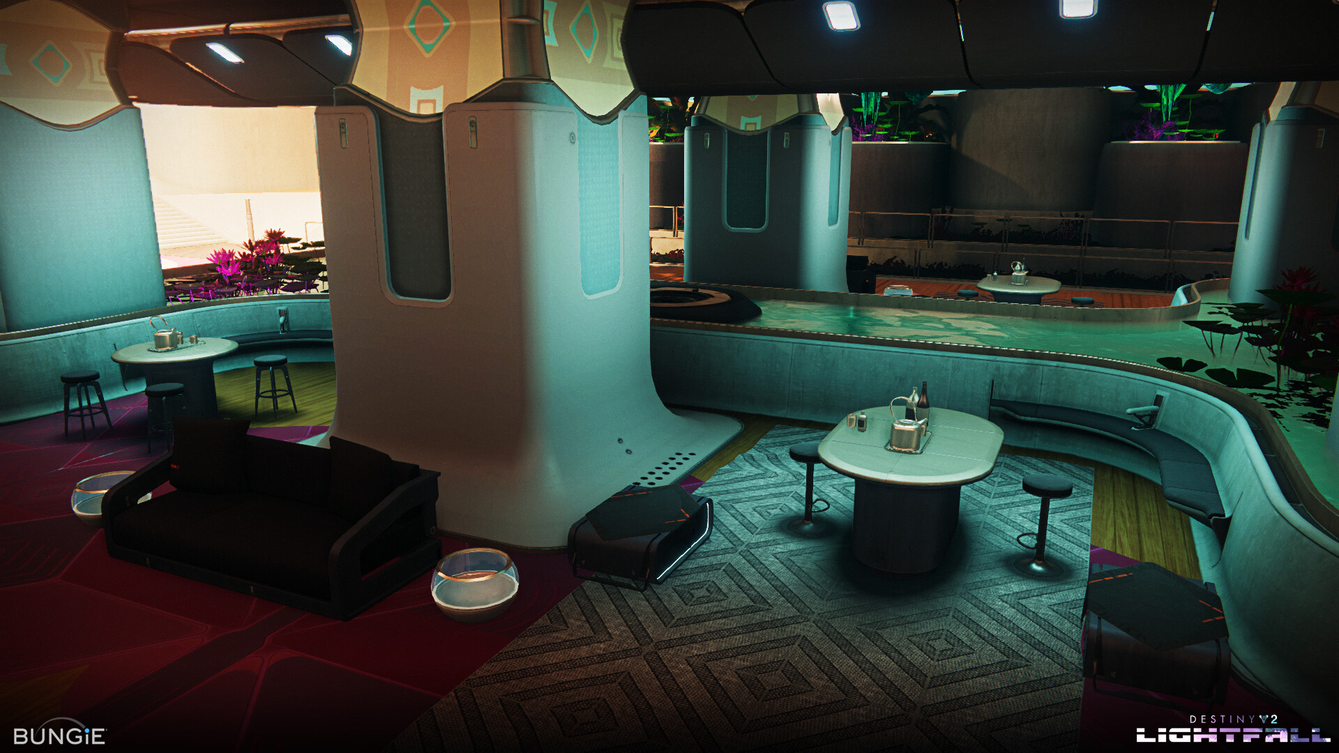 Aaron Cruz - Destiny 2: Lightfall | Neomuna Nightclub Detail-Props