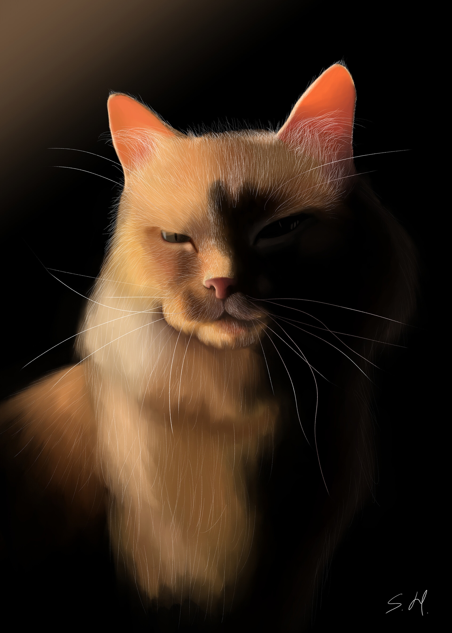 ArtStation - Red Cat "The Fox" Portrait