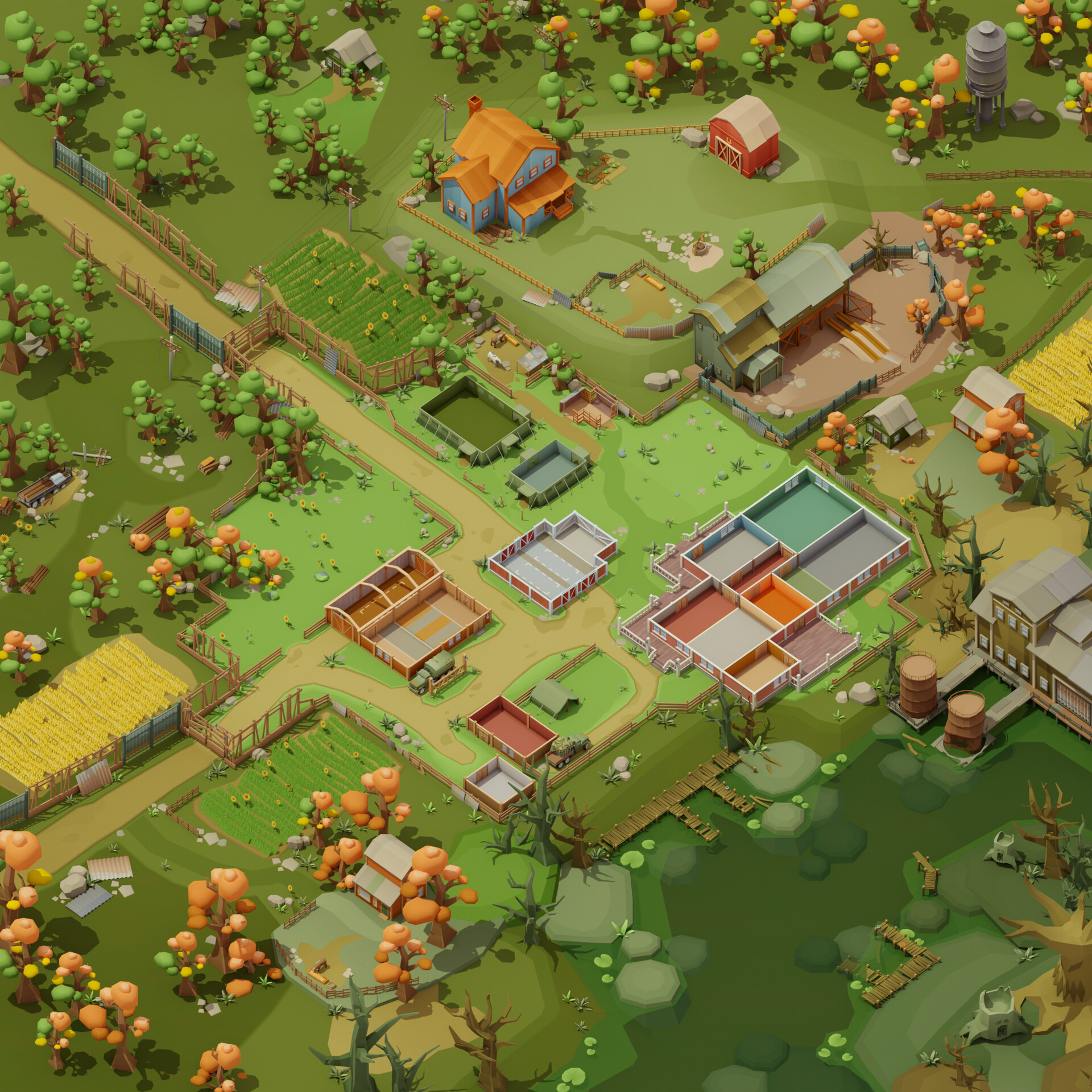 ArtStation - Old village location