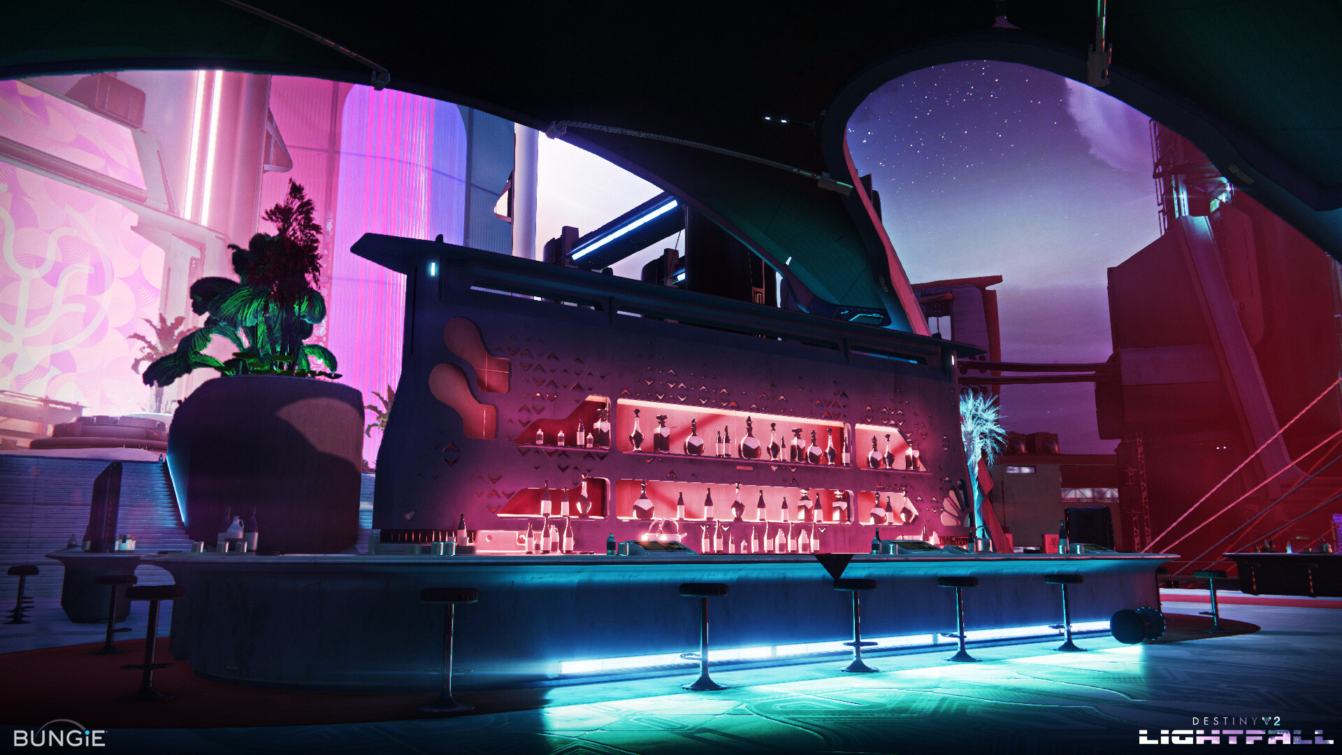 Aaron Cruz - Destiny 2: Lightfall | Neomuna Nightclub Furniture