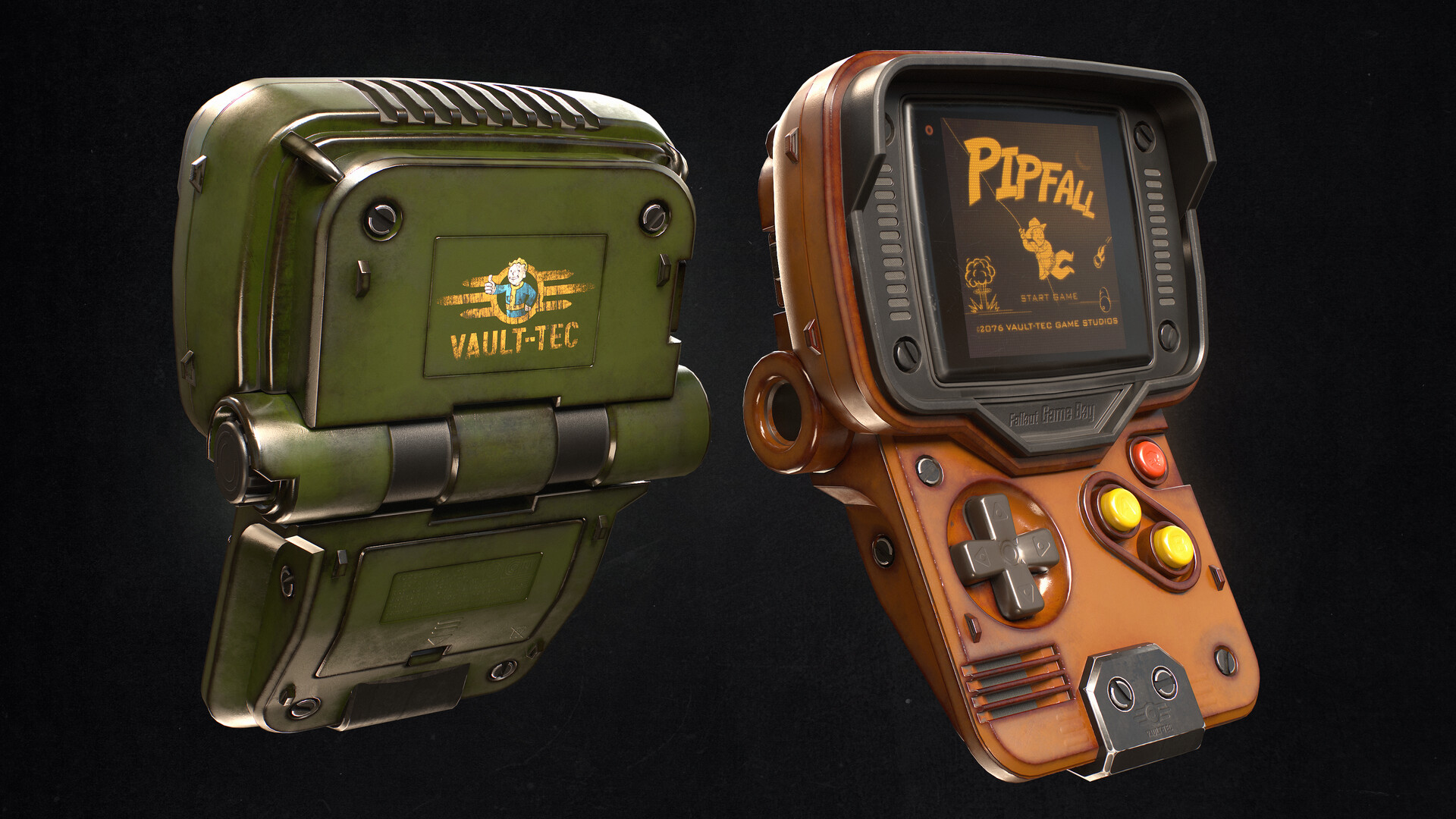 Oleg Ratiev - Game Boy in Fallout style