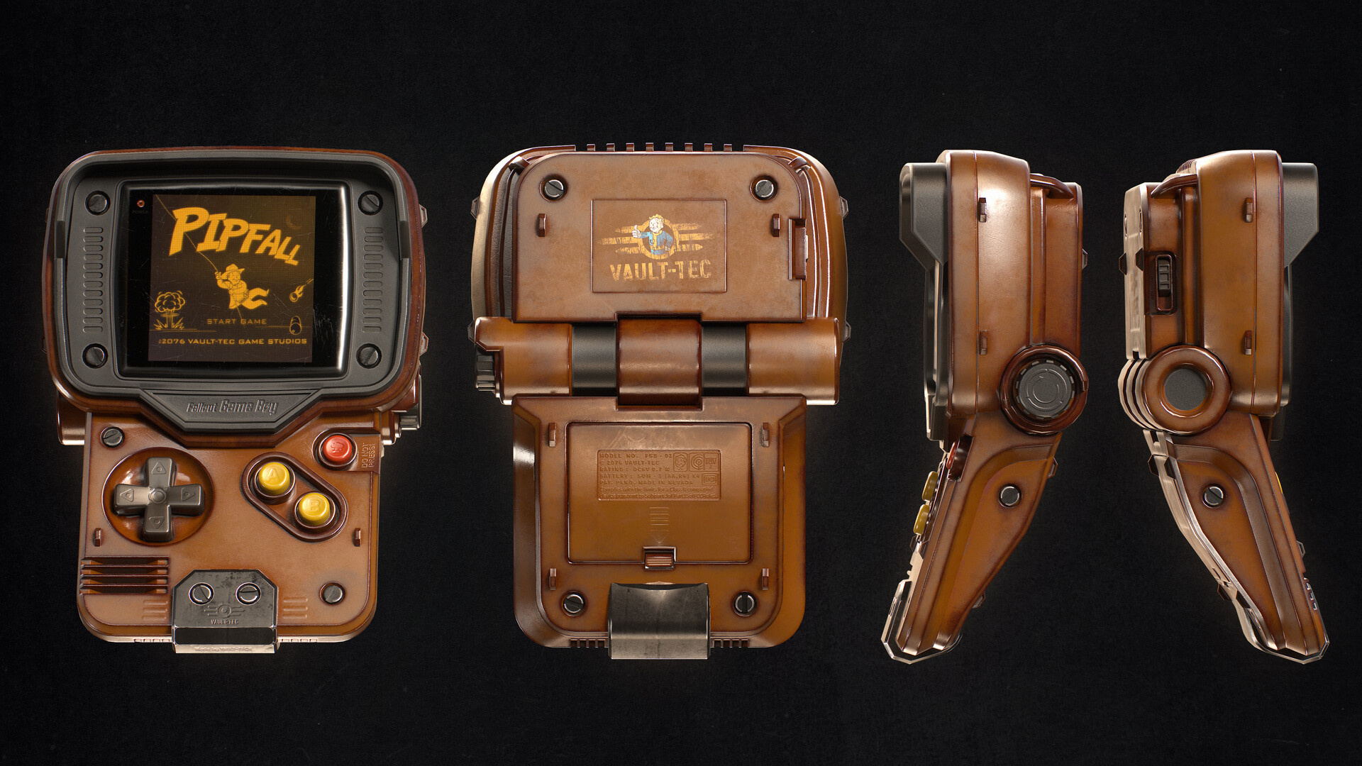 Oleg Ratiev - Game Boy in Fallout style