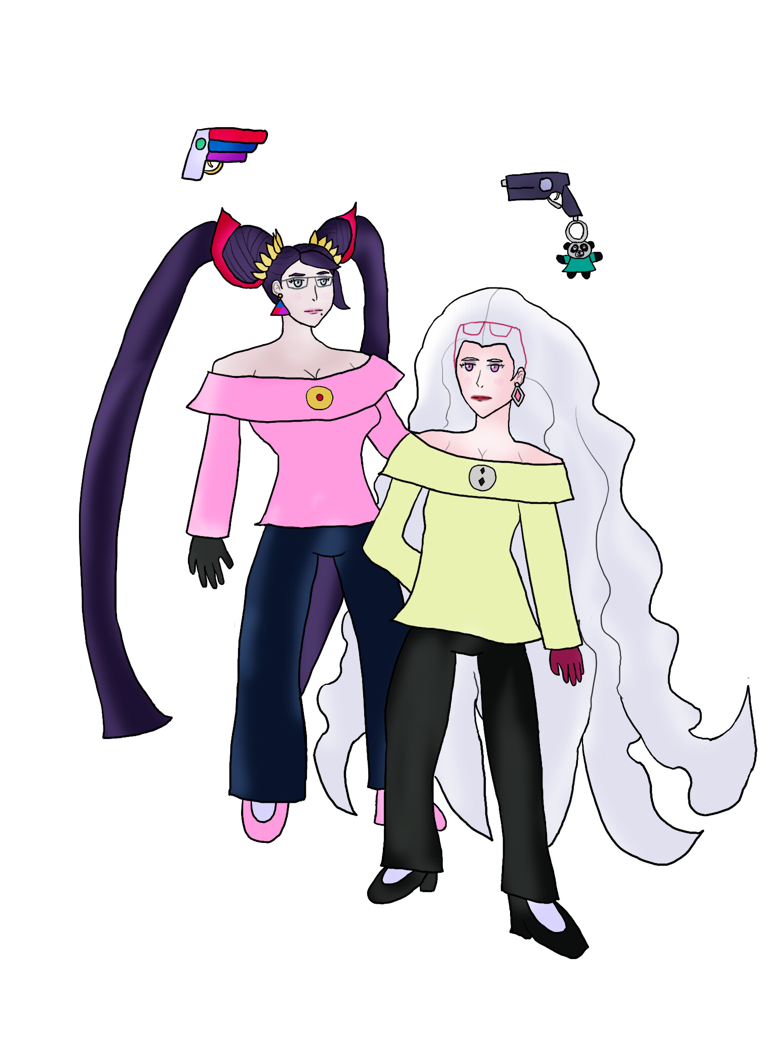 ArtStation - Bayonetta/Cereza & Jeanne (Full Body)