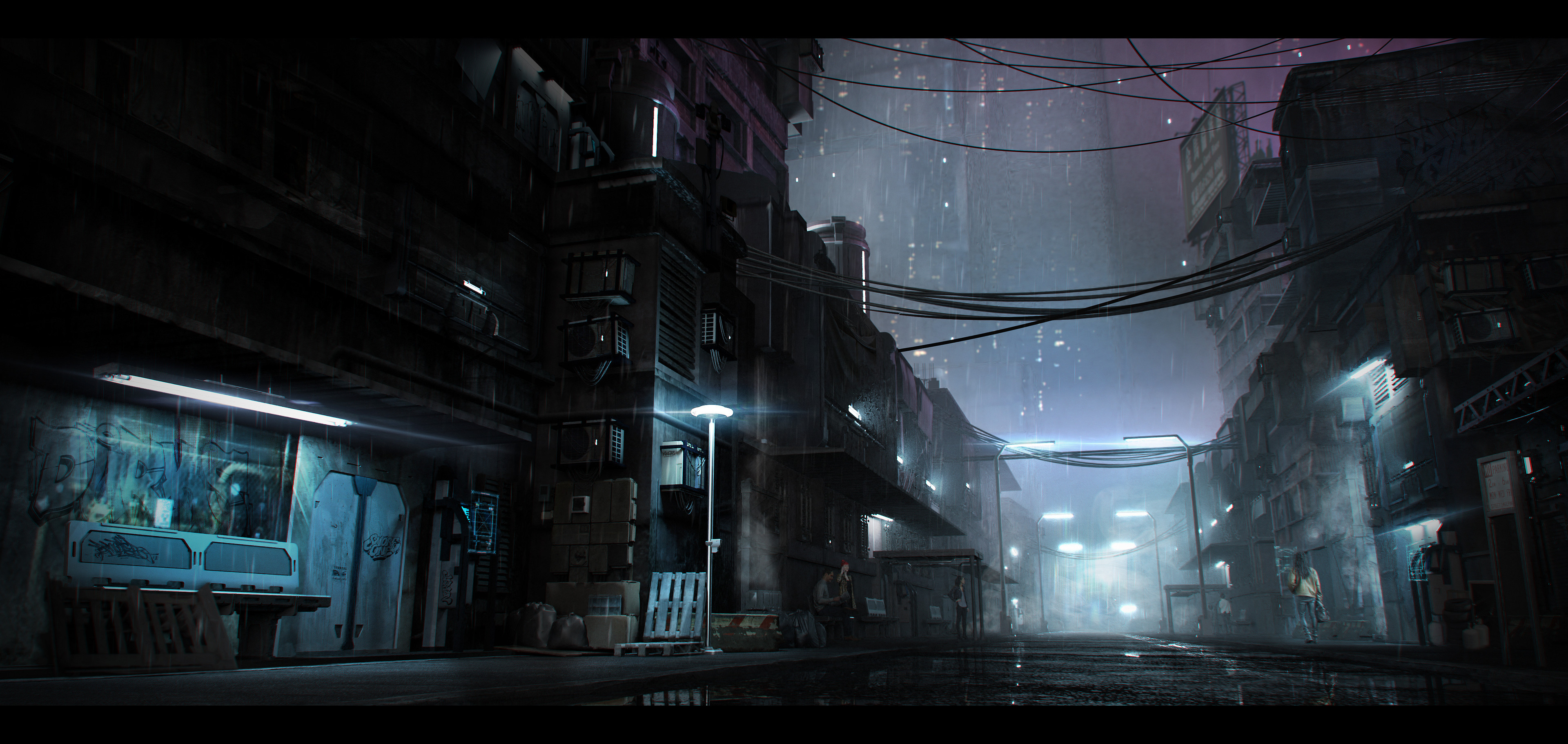 Orbital Works Studios - Cyberpunk Street