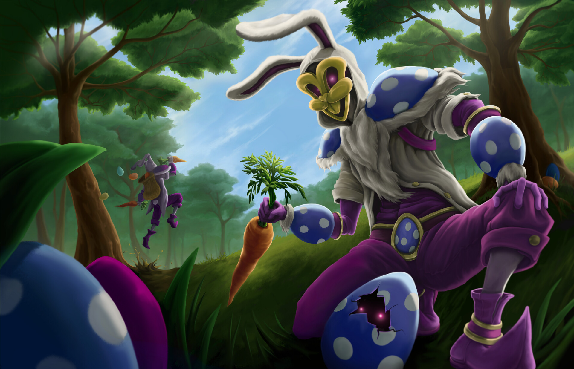 ArtStation - Easterbunny Shaco - League of Legends Fanart