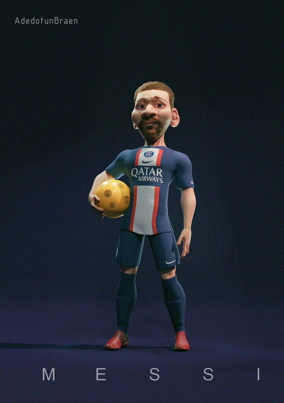 ArtStation - Messi 3d model
