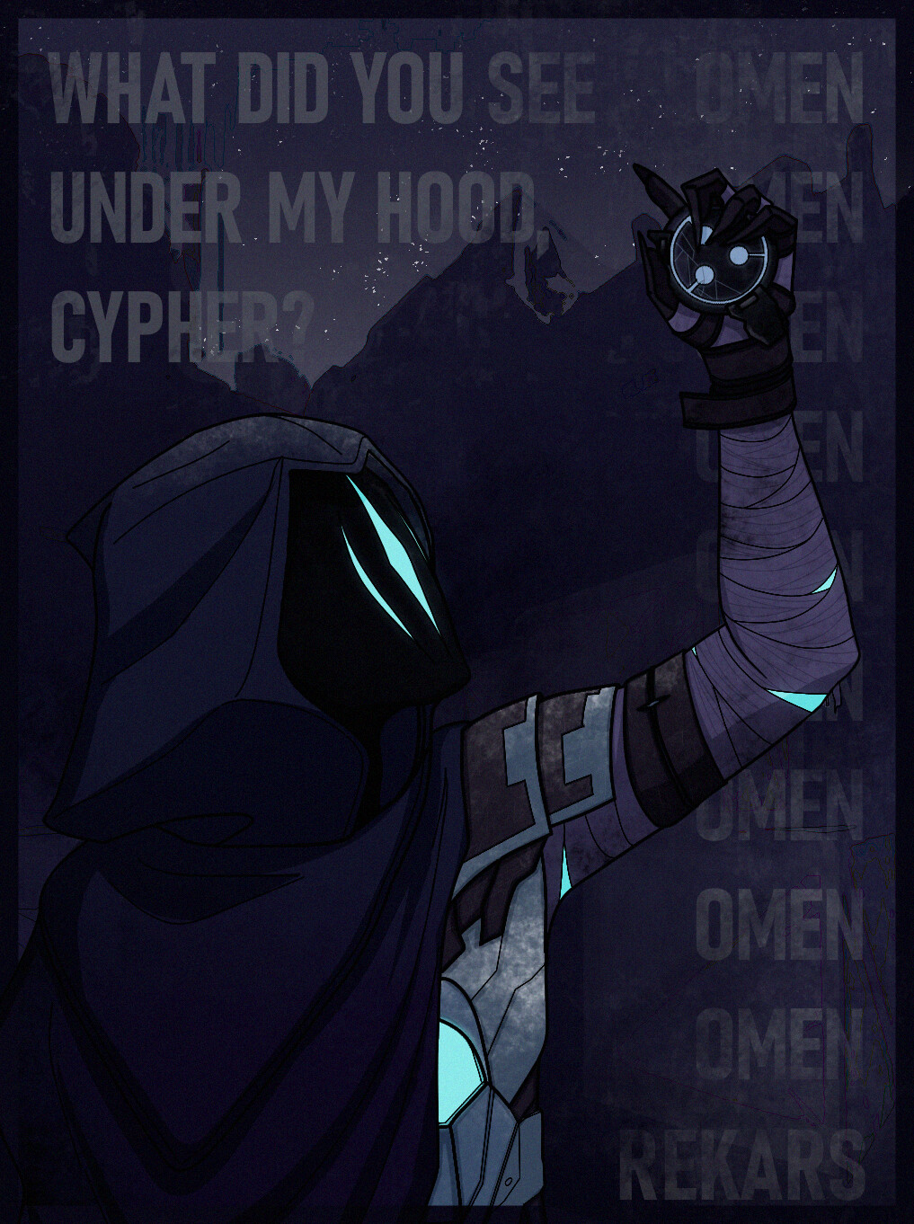 ArtStation - Poster: "What did you see under my hood, Cypher?"