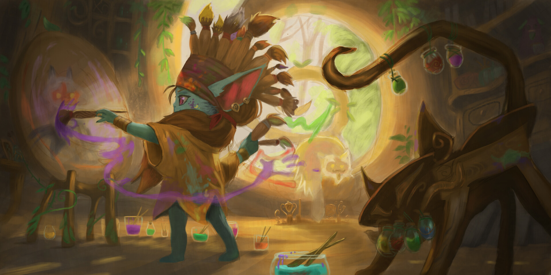 ArtStation - Fanart Yordle Painter