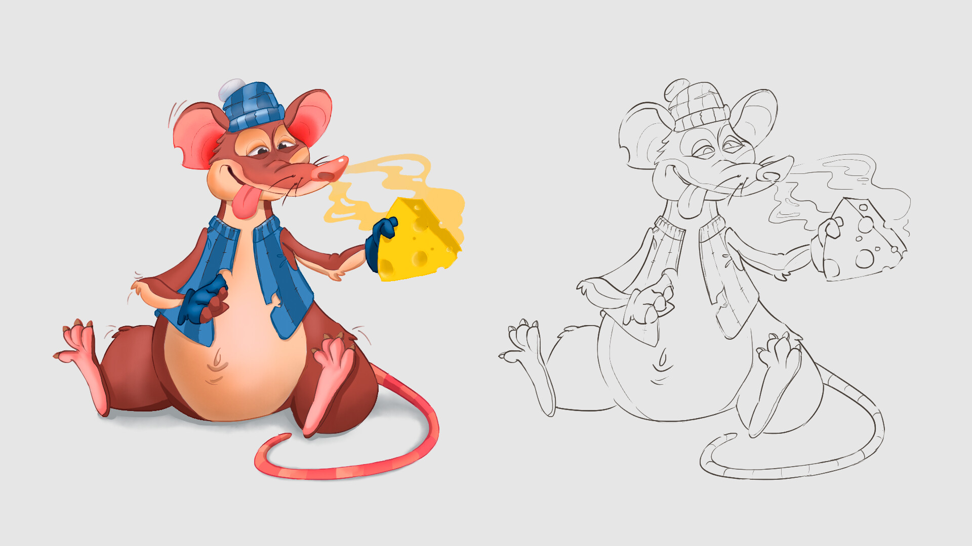 ArtStation - Mouse with cheese