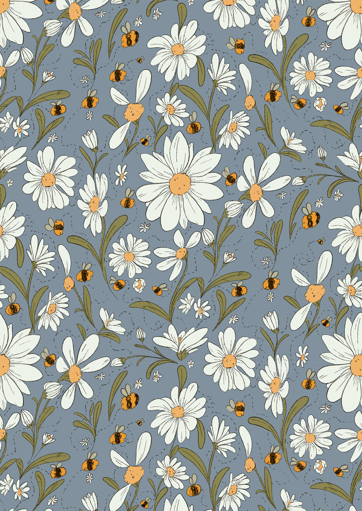 ArtStation - Daisy Pattern design