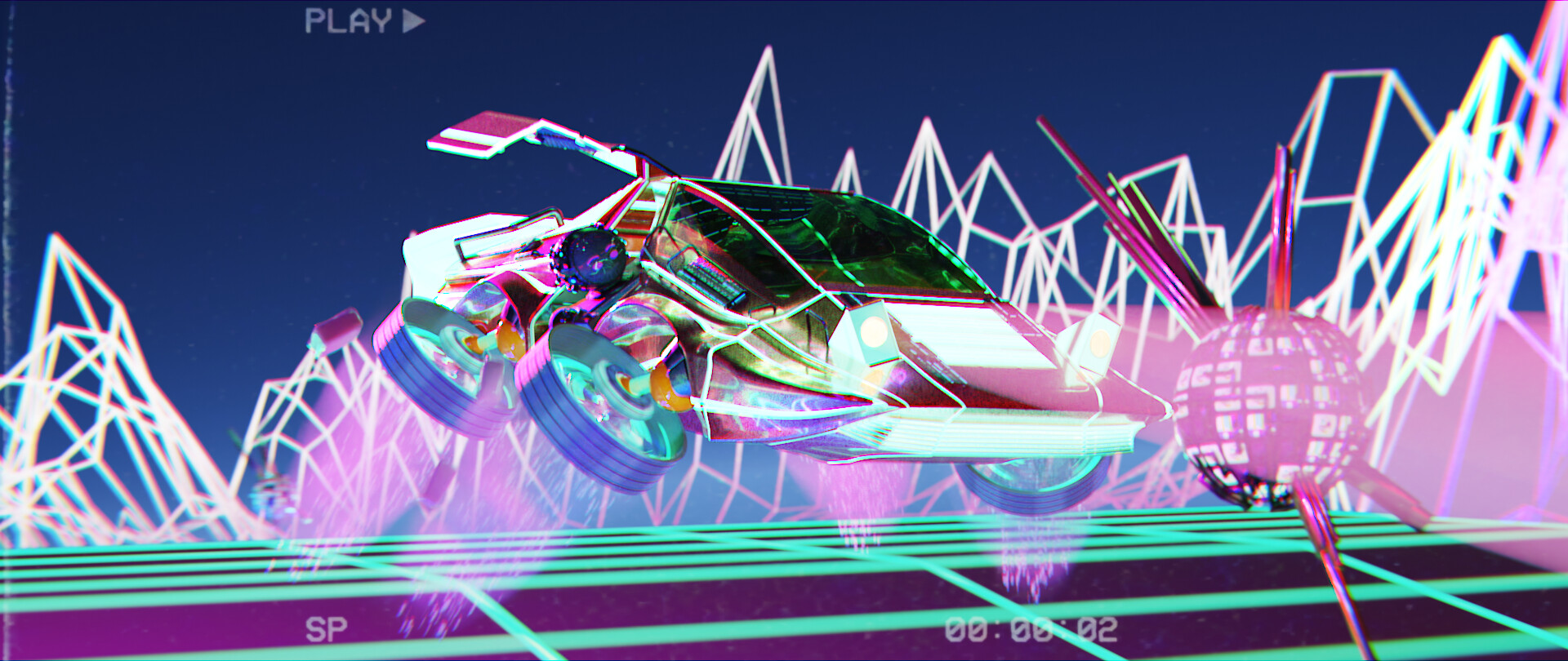 Skillickles Animation - Endless Engines Retro Cruiser