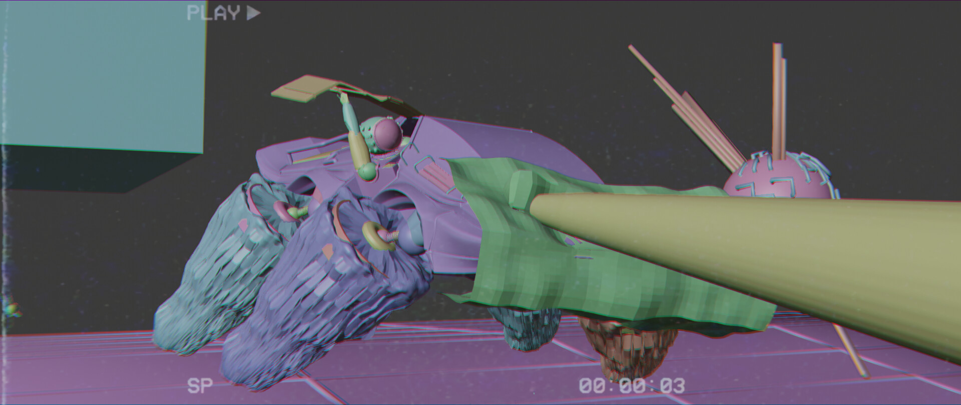 Skillickles Animation - Endless Engines Retro Cruiser