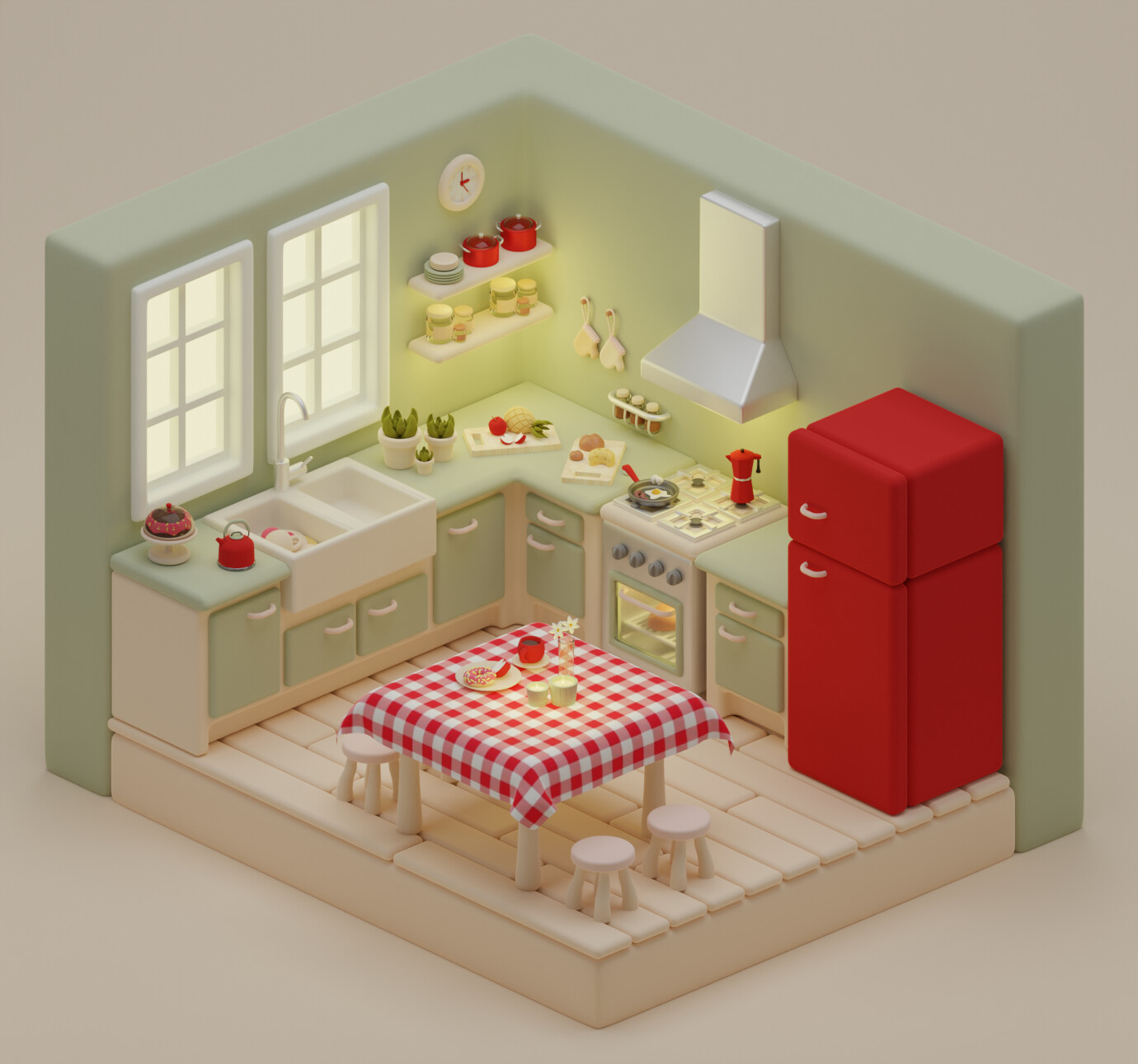 ArtStation - Cute Kitchen