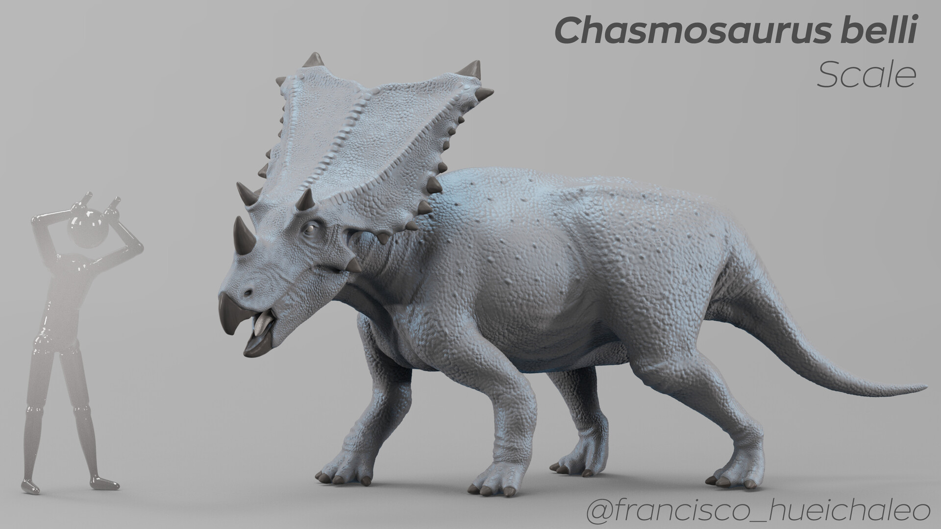 ArtStation - Chasmosaurus belli Scale