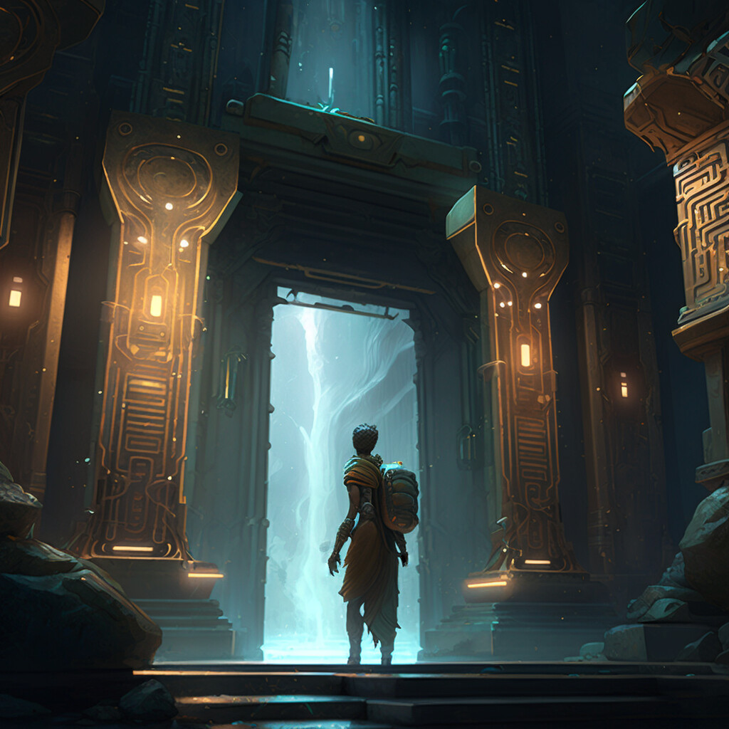 ArtStation - The Futuristic Explorers: A Digital Painting of a City ...