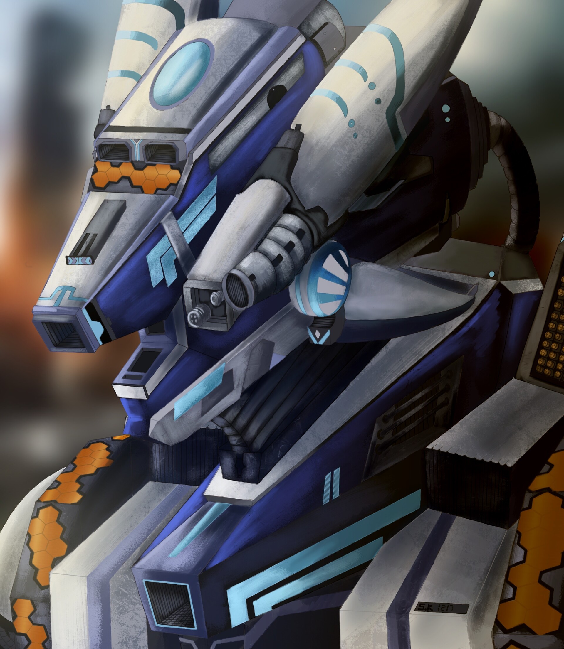 ArtStation - Mecha Bust Concept