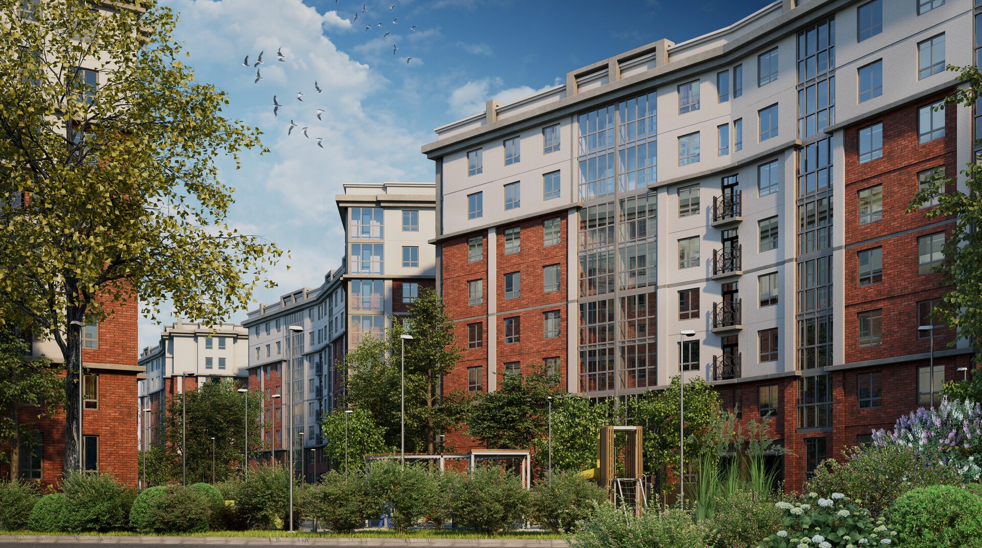 ArtStation - Residental complex visualization