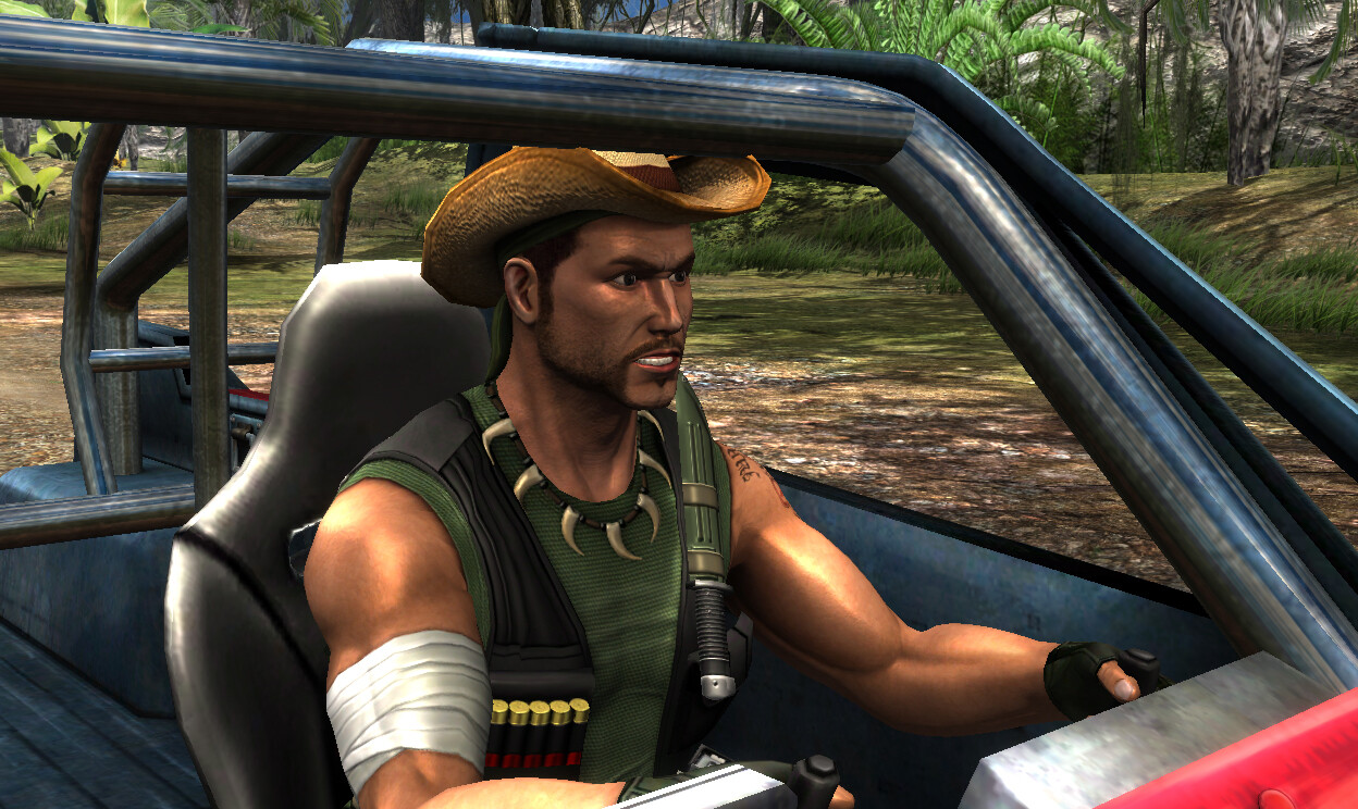 Andrew Locko - Jurassic Park arcade game - male InGen worker