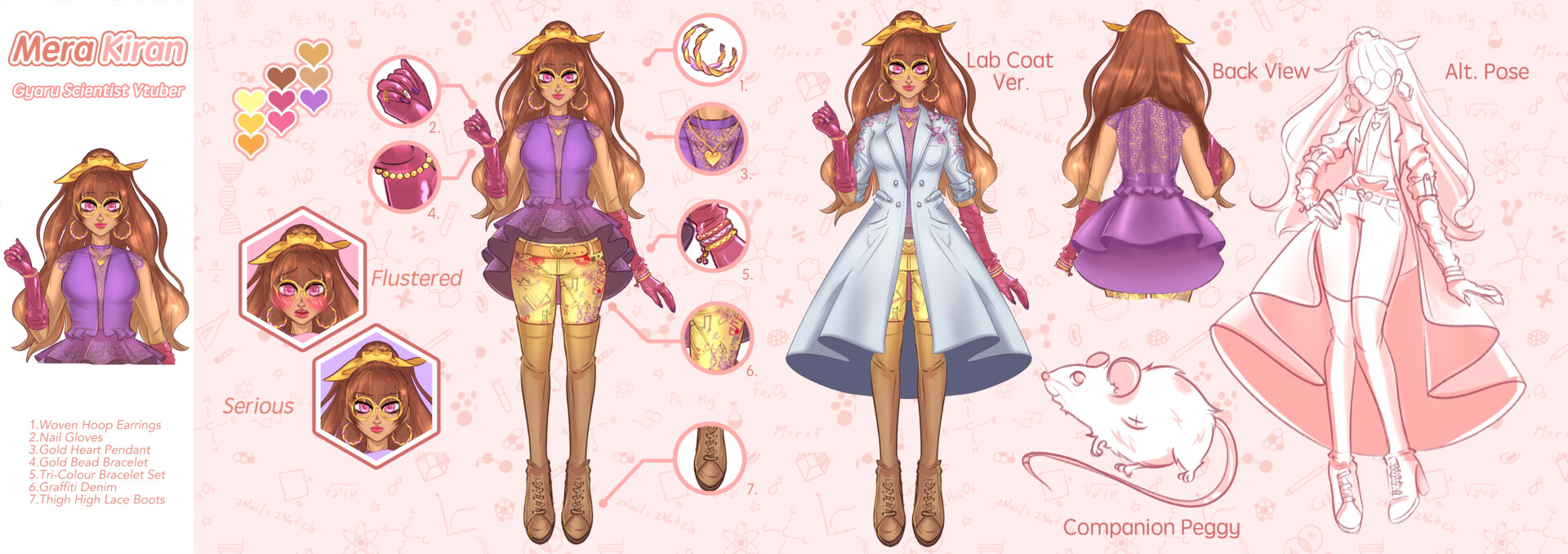 ArtStation - Fashionista Scientist Character Design Project