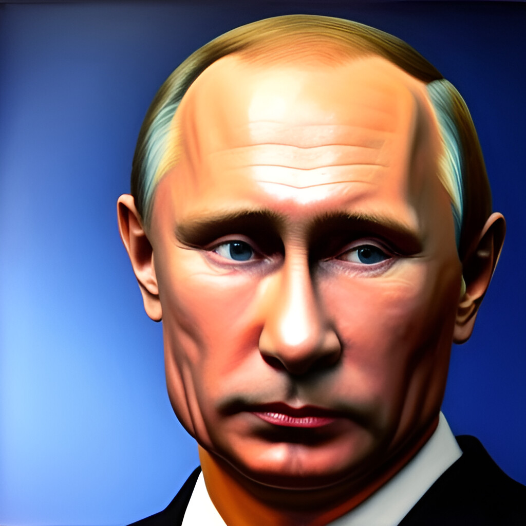 ArtStation - Vladimir Putin (Hyperrealism, 3D paint)