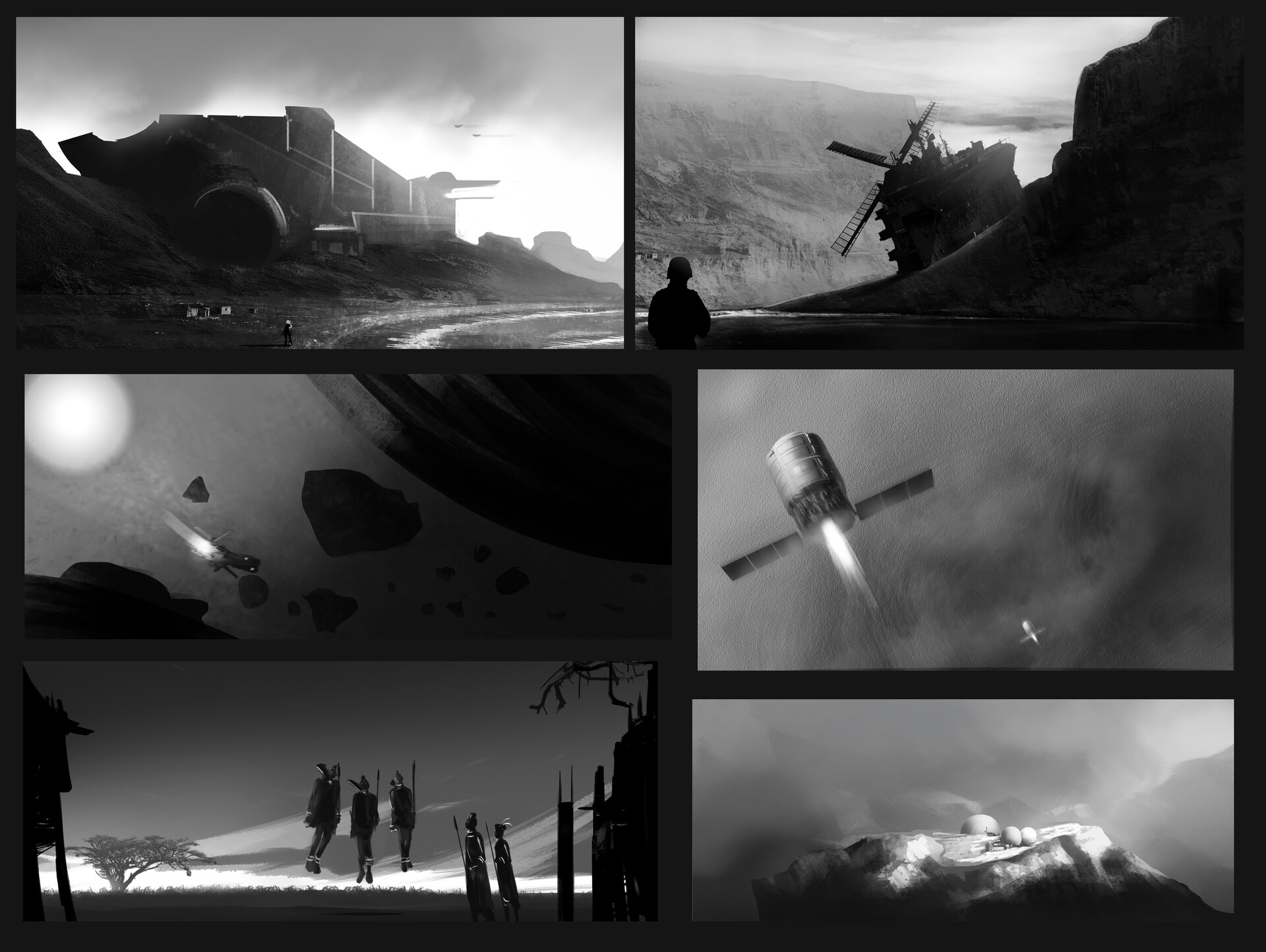 ArtStation - Composition sketches