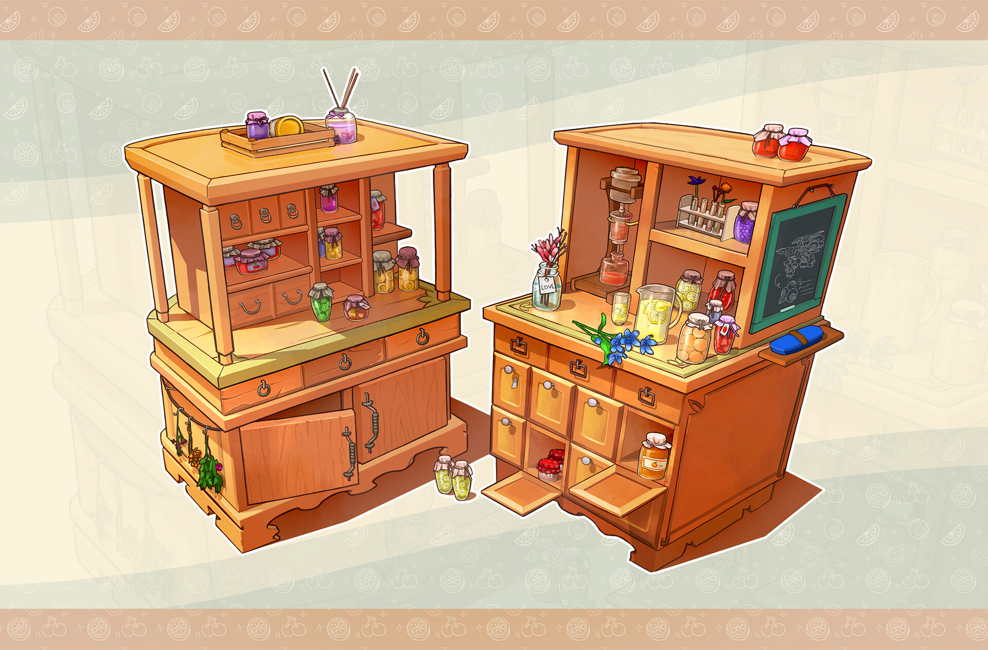 ArtStation - Fruit Agency storage cabinet