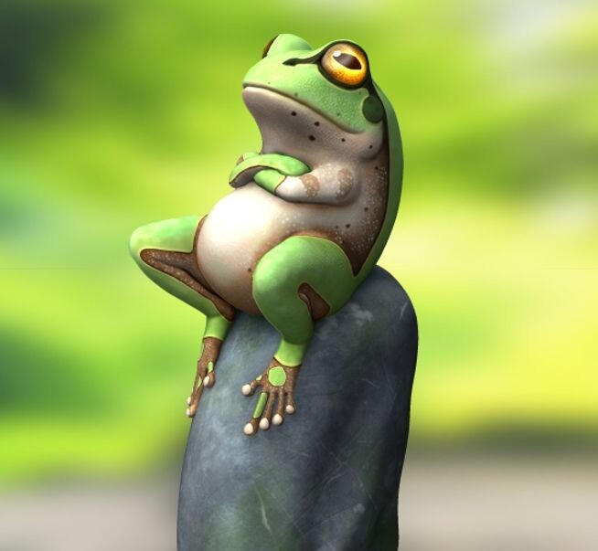 ArtStation - Chill frog